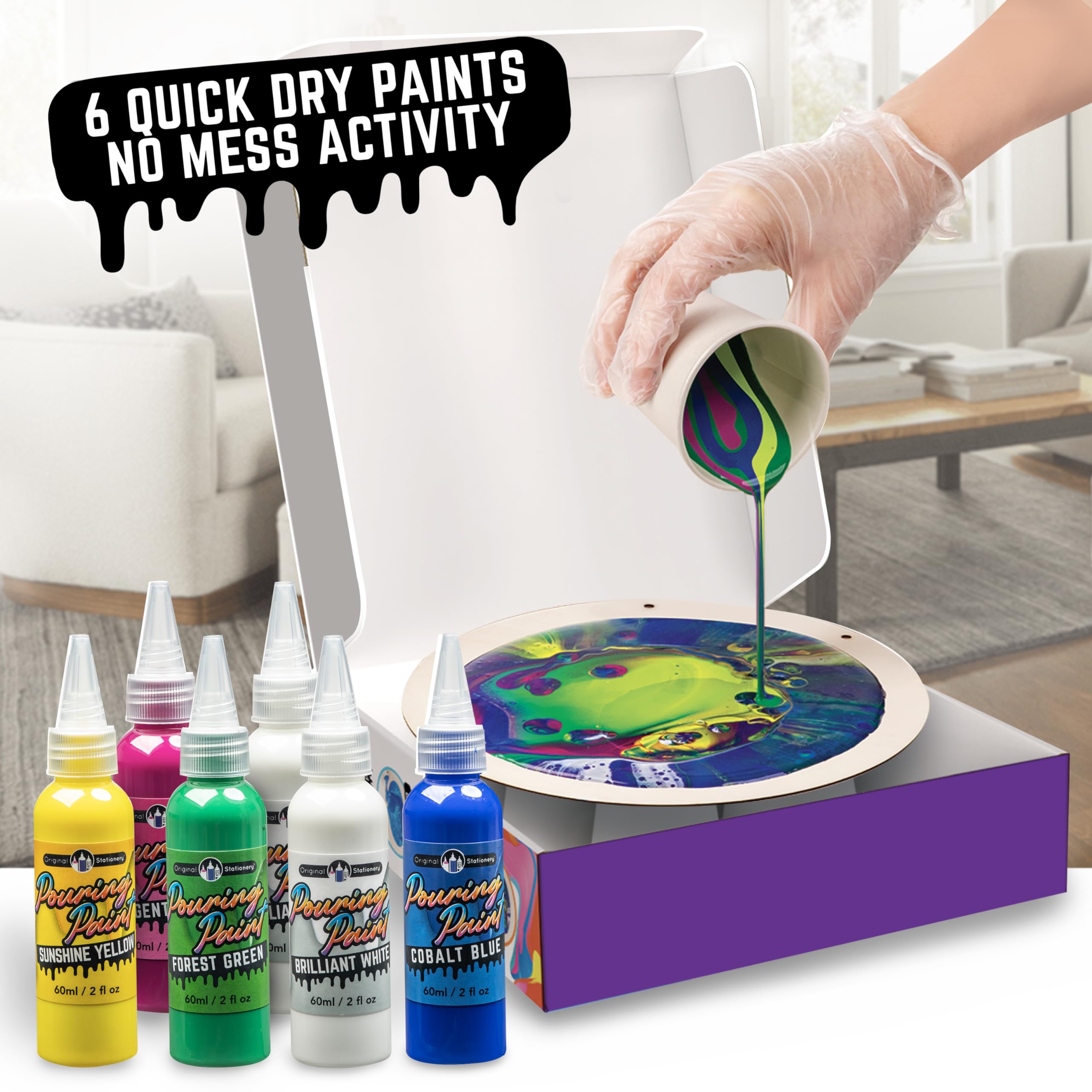 Snapklik.com : Original Stationery Kids Paint Pouring Kits - Multicolor ...