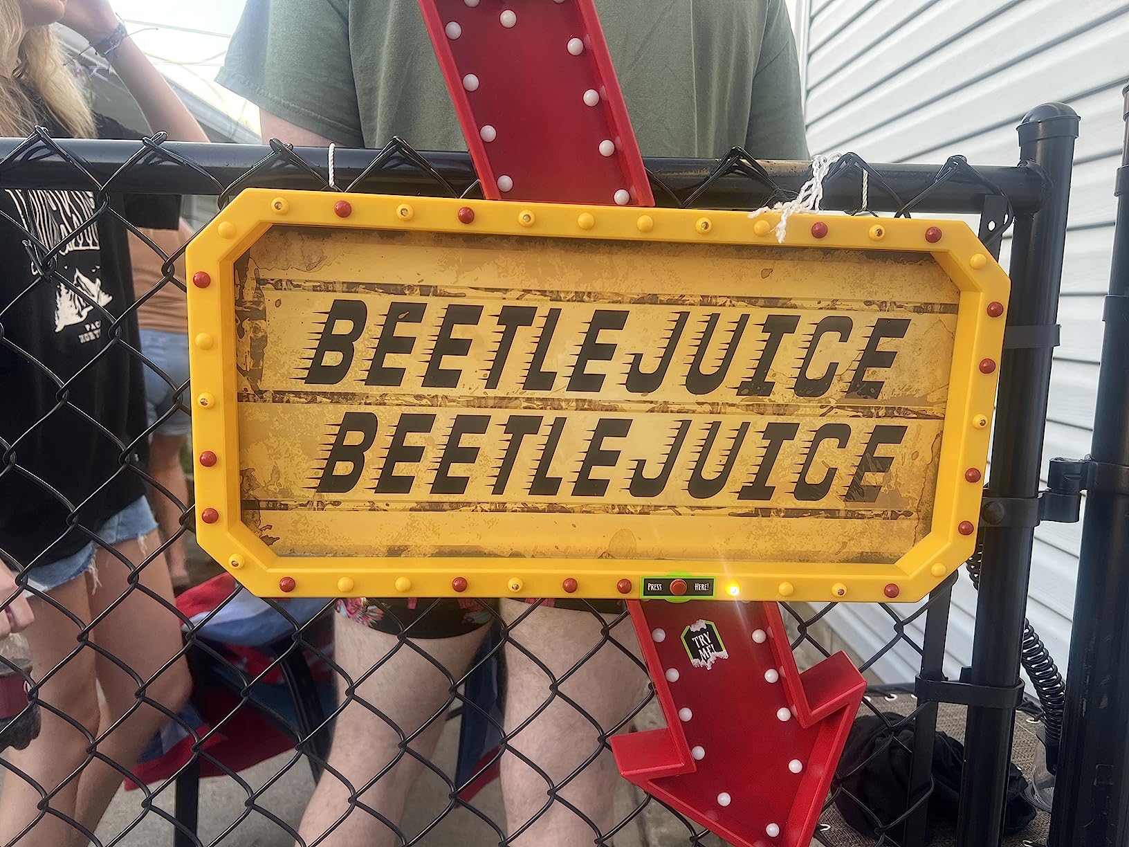 Amazon.com: Spirit Halloween Beetlejuice LED Marquee Sign | Officially ...