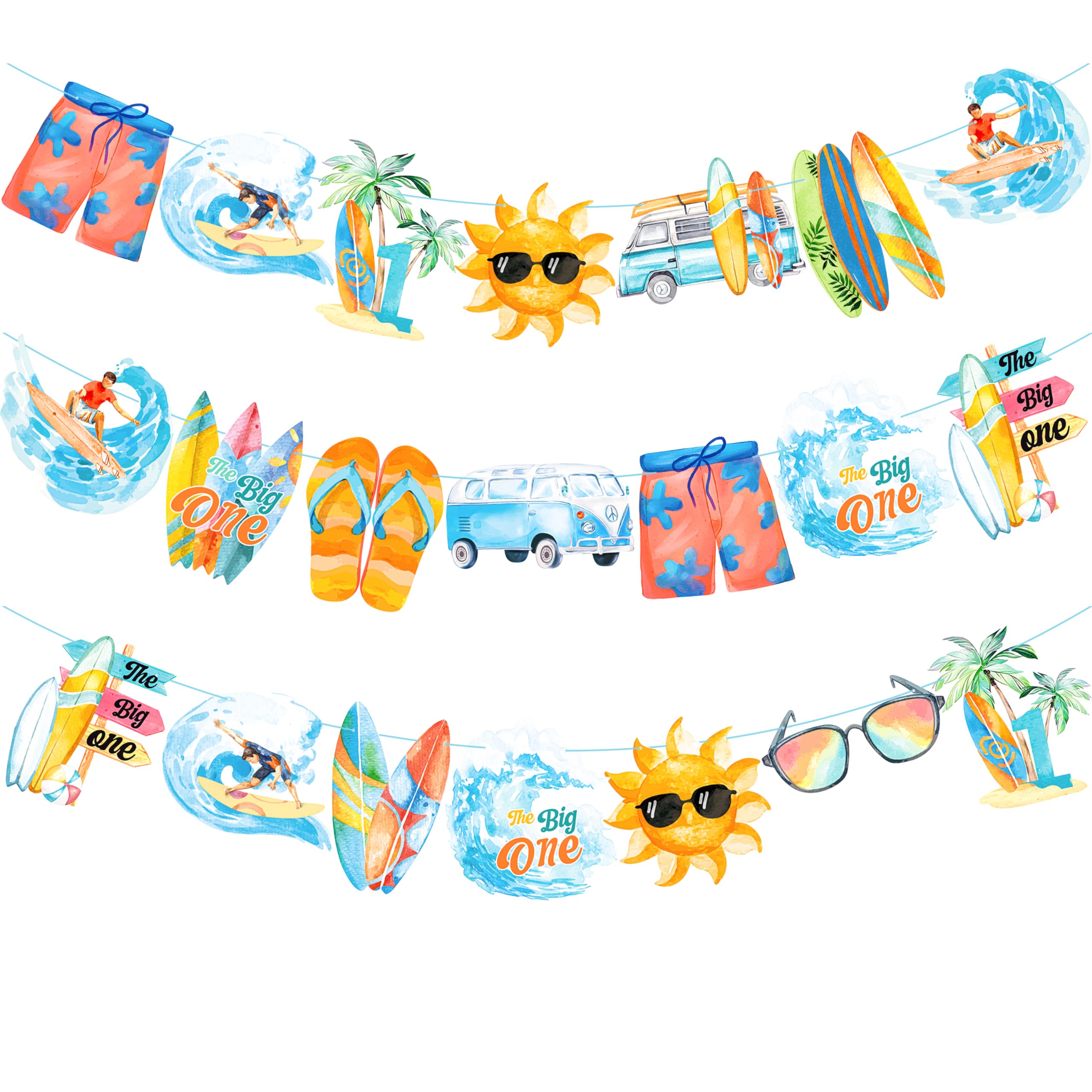 Amazon.com: Summer Surfing Party Banner Surfboard Themed Party ...