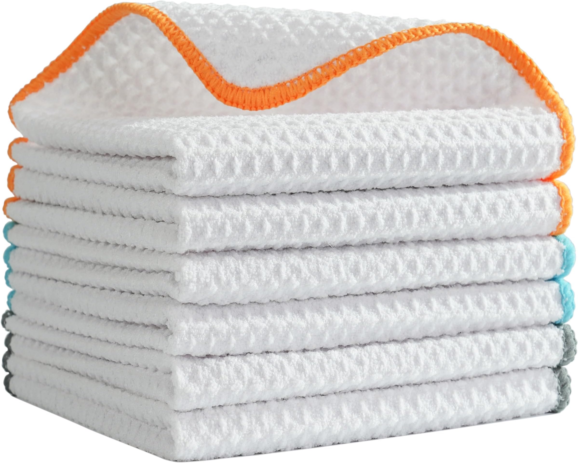 Amazon.com: POLYTE Ultra Premium Microfiber Kitchen Dish Cloth Waffle ...