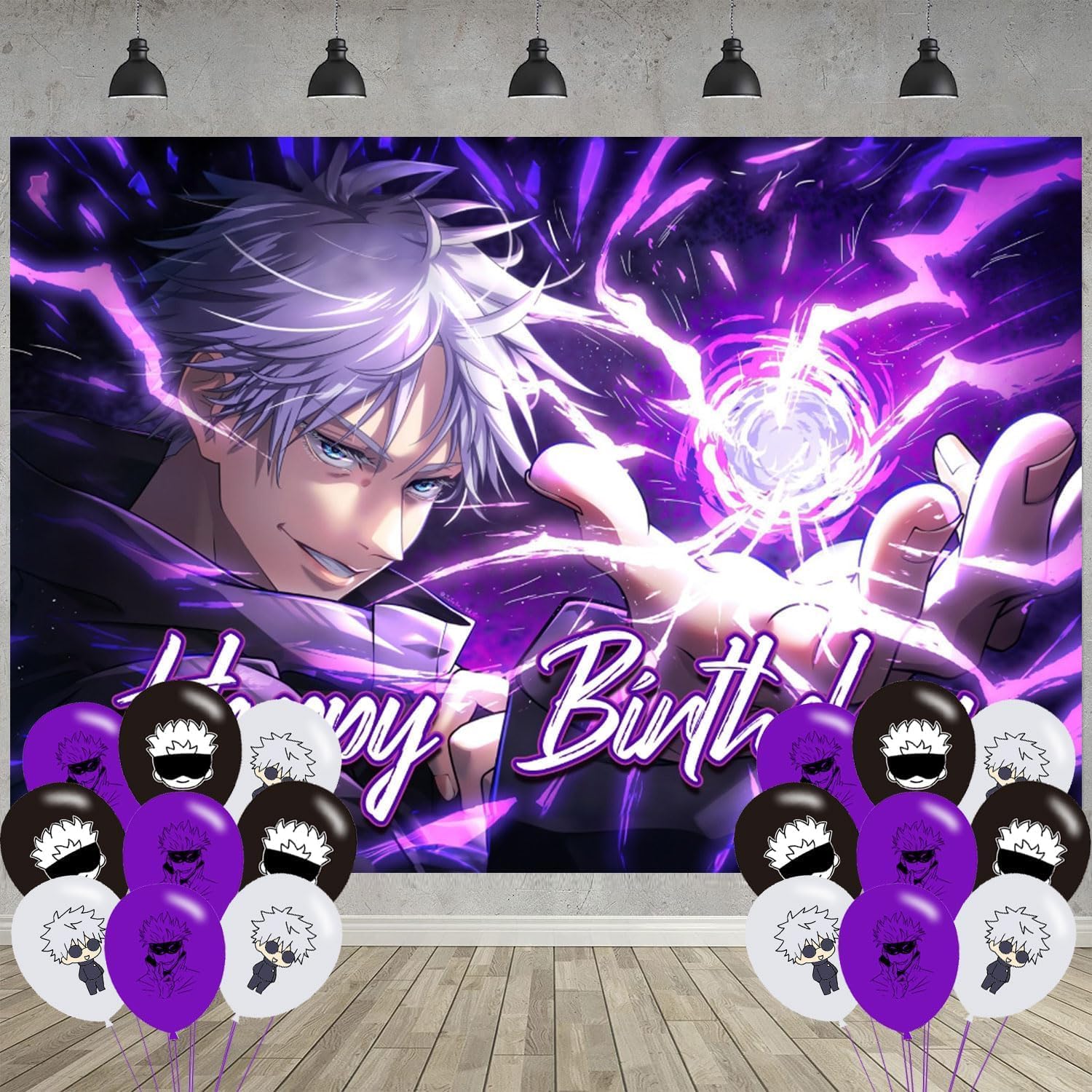 Amazon.com : Anime Birthday Party Decoration,Satoru Anime Party Photo ...
