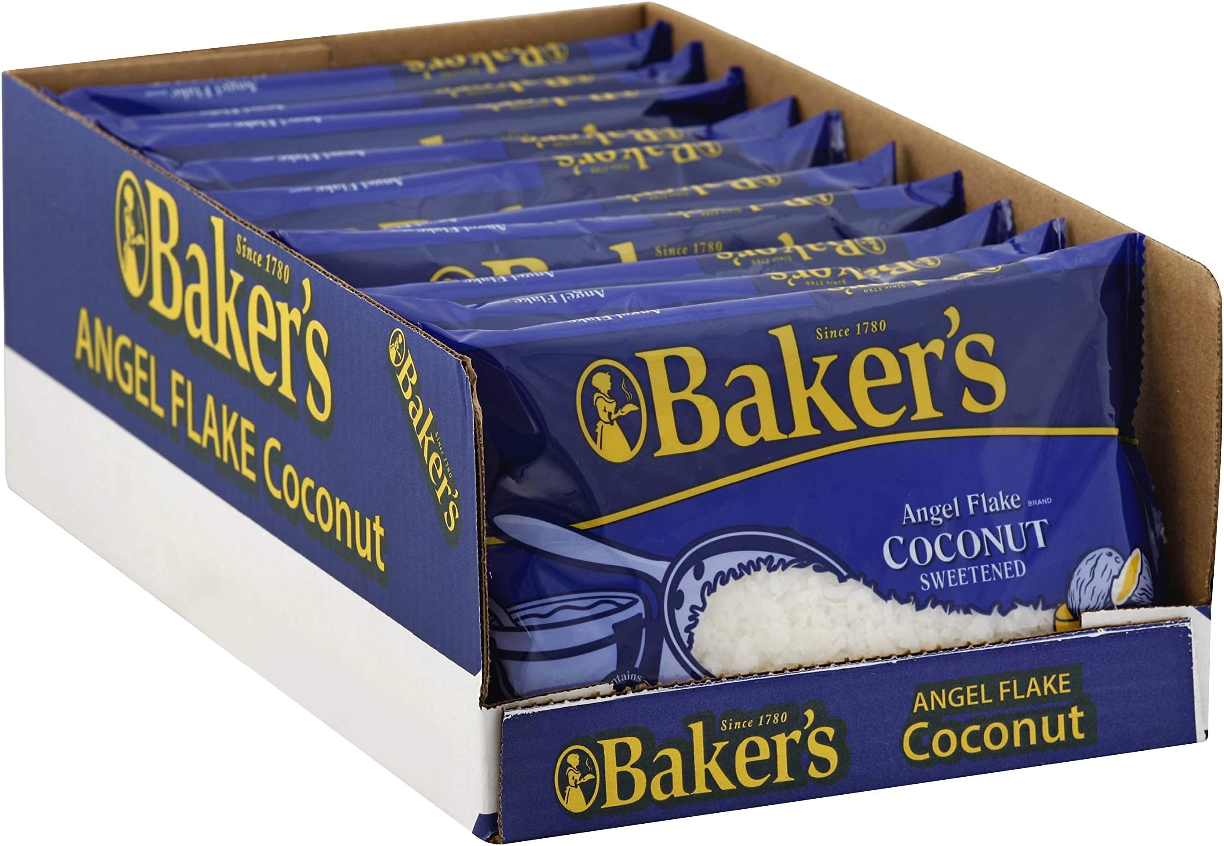 Amazon.com : Baker’s Sweetened Angel Flake Coconut, 14 oz Bag : Grocery ...