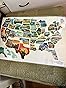Amazon.com - RV State Sticker Travel Map - 25 x 17 inch Large USA ...