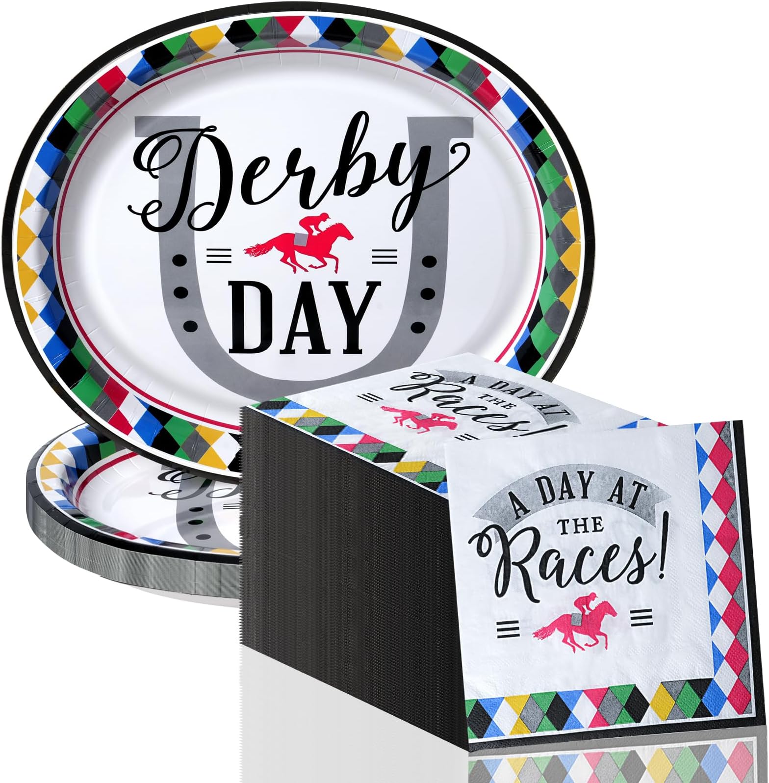 Amazon.com: Horse Racing Derby Party Supply Pack in Derby Day Design ...