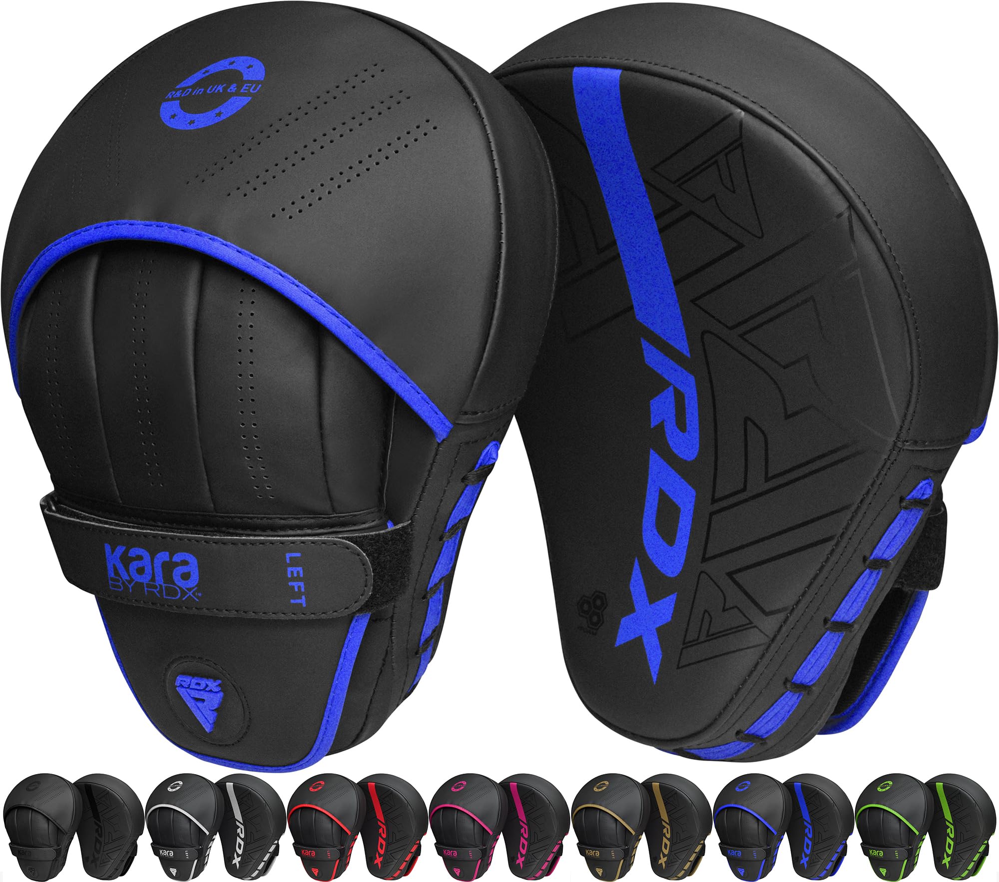 RDX Boxing Pads Curved Focus Mitts, Maya Hide Leather Kara Hook and jab ...