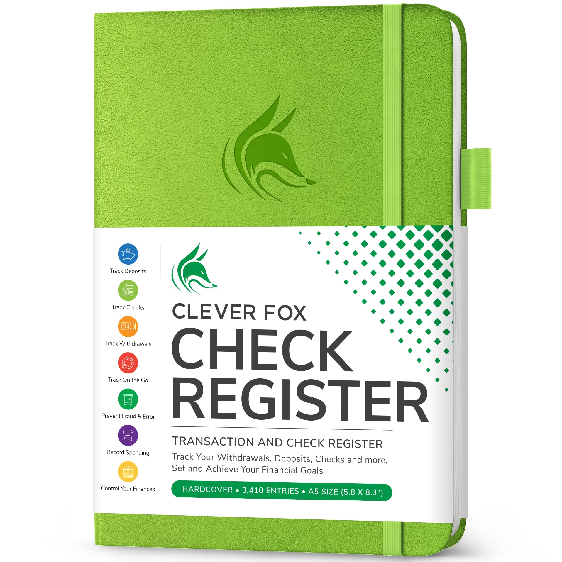Snapklik.com : Check Register Book - Deluxe Transaction Register ...
