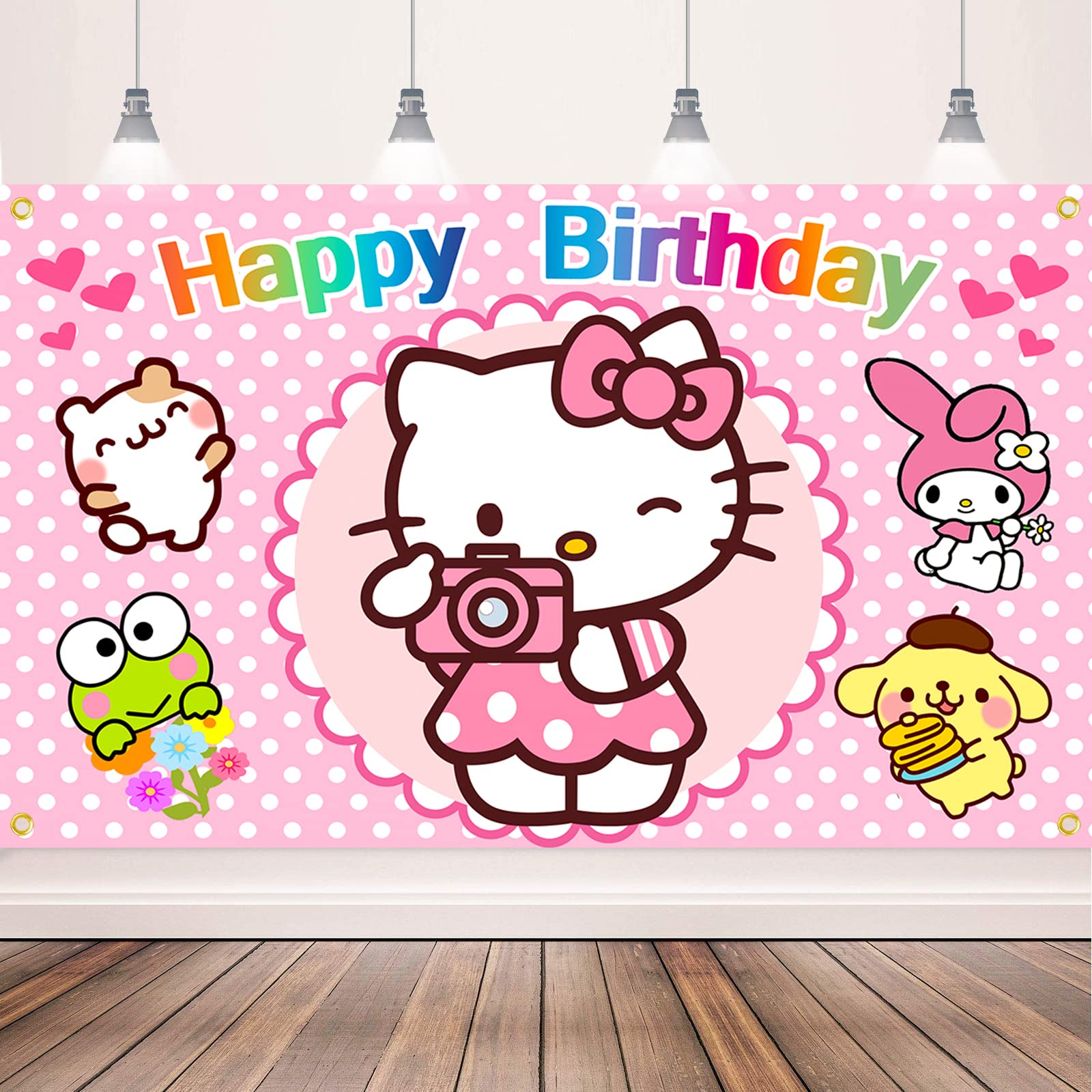 Snapklik.com : Kitty Birthday Party Supplies, Party Decorations Set ...