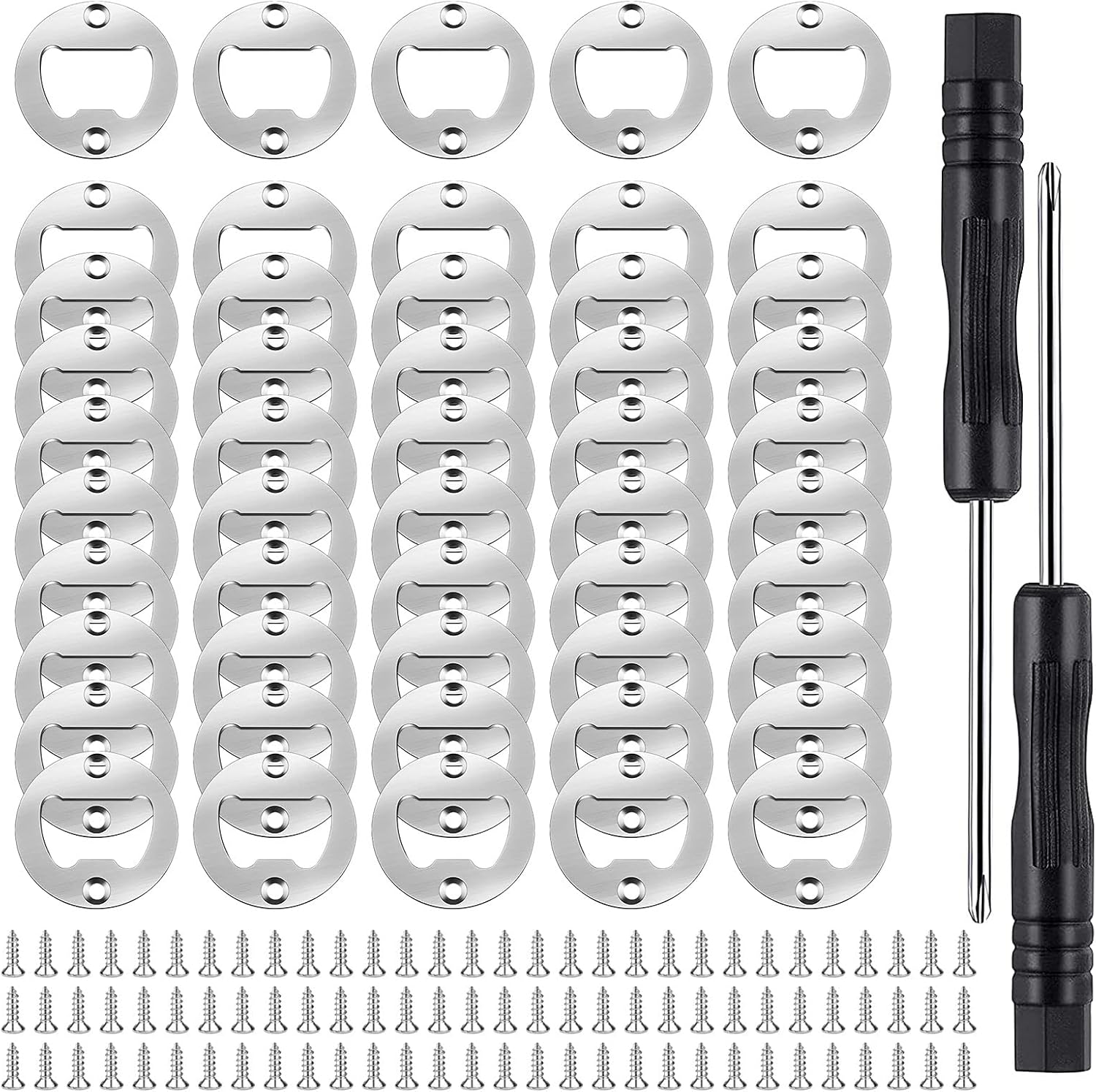 Amazon.com: Yugada Bottle Opener Insert 50 Sets Stainless Steel Bottle ...