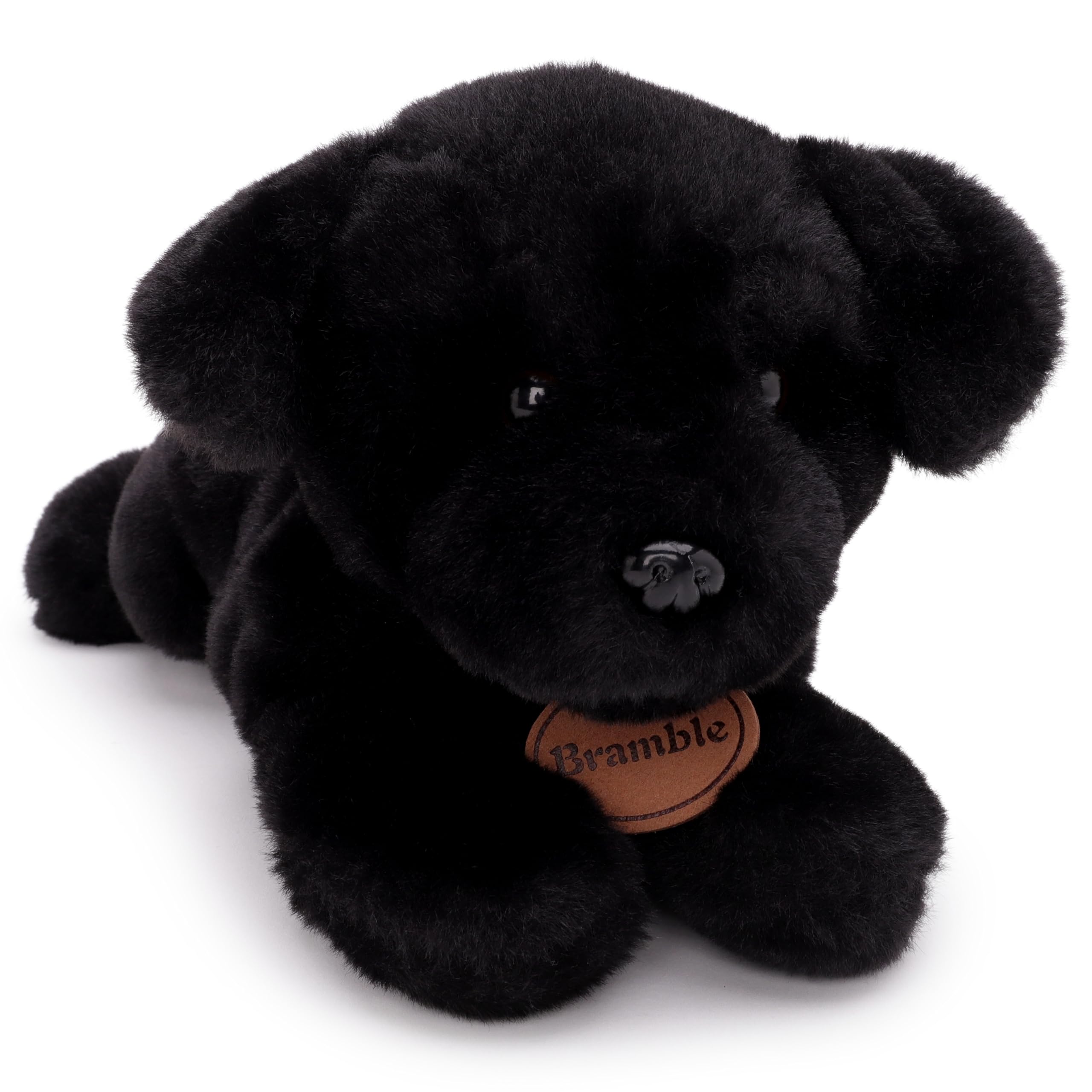 Toyland 25cm (10″) Bramble The Black Labrador Soft Toy – Lying Down ...