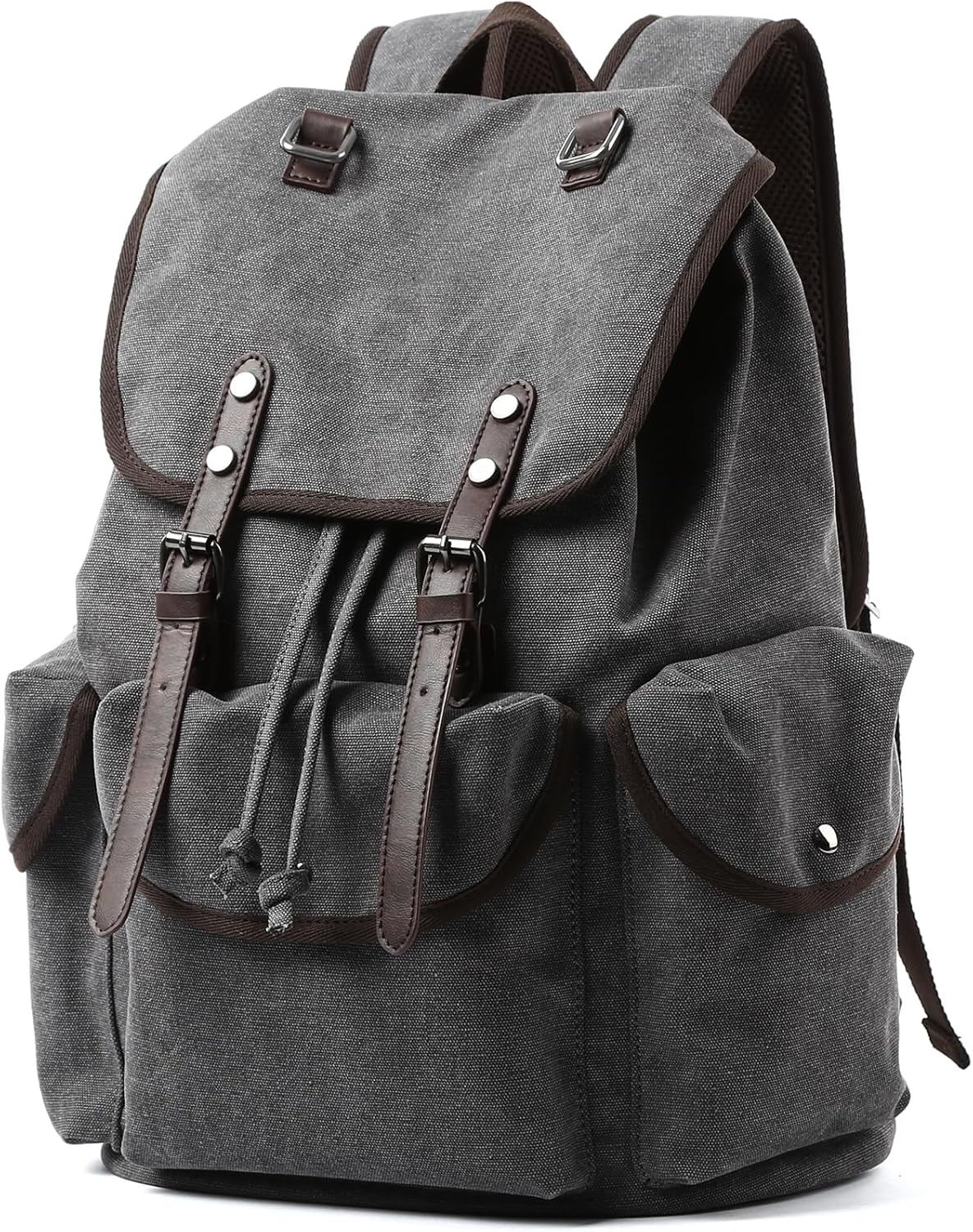 Amazon.com: MOYYI Vintage Canvas Backpack for Men Women, Retro Backpack ...