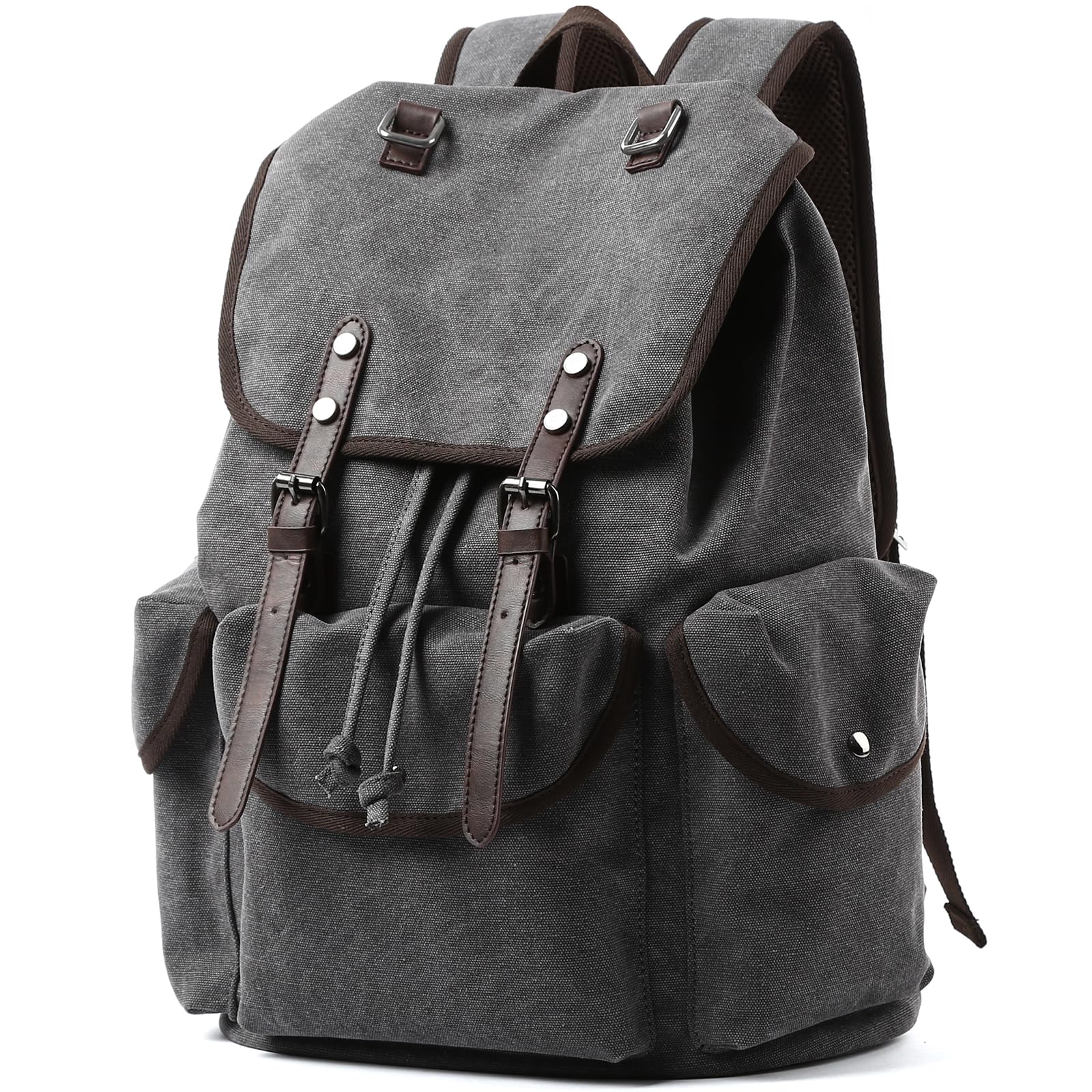 Amazon.com: MOYYI Vintage Canvas Backpack for Men Women, Retro Backpack ...