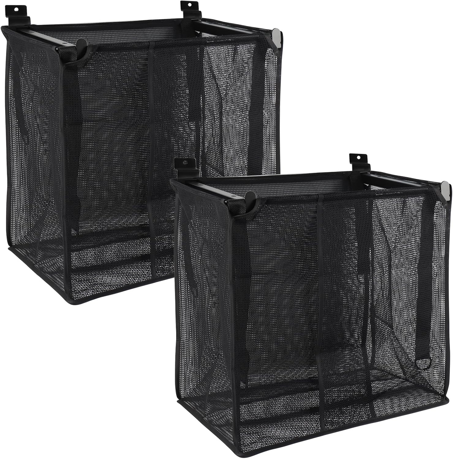 Amazon.com: Alffun 2PC Large Slatwall Baskets, Slatwall Mesh Storage ...