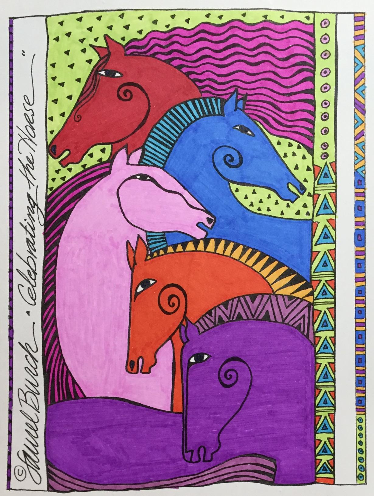The Art of Laurel Burch™ Coloring Book: 45+ Original Artist Sketches to ...
