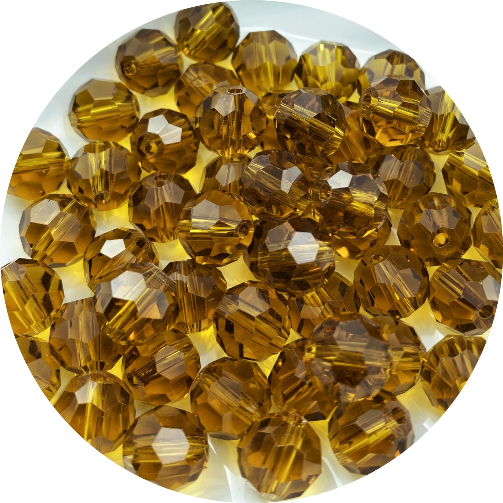 Amazon.com: Xinhongo Crystal Glass Beads 500 Pieces 3mm Round Faceted ...