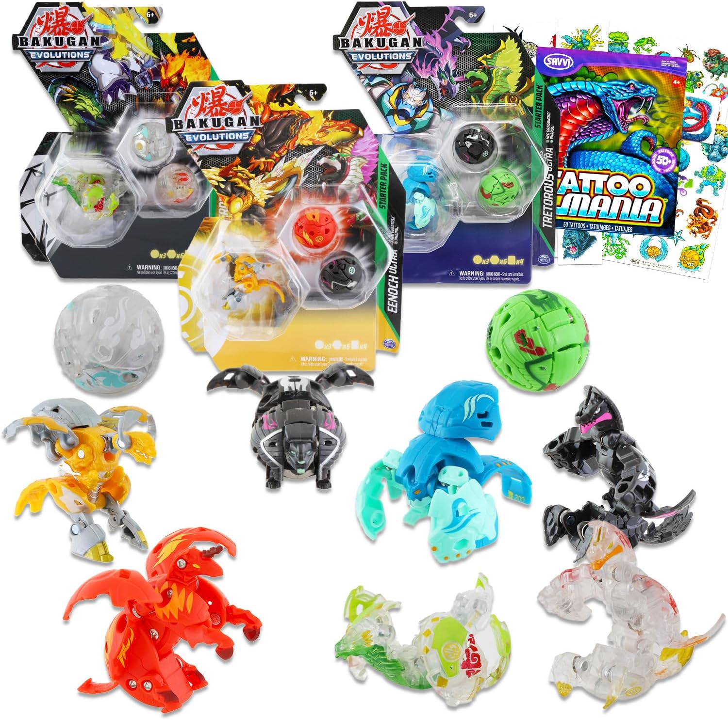 Amazon.com: Bakugan Ultra Battle Arena Bundle - 42 Pc Set with 9 ...