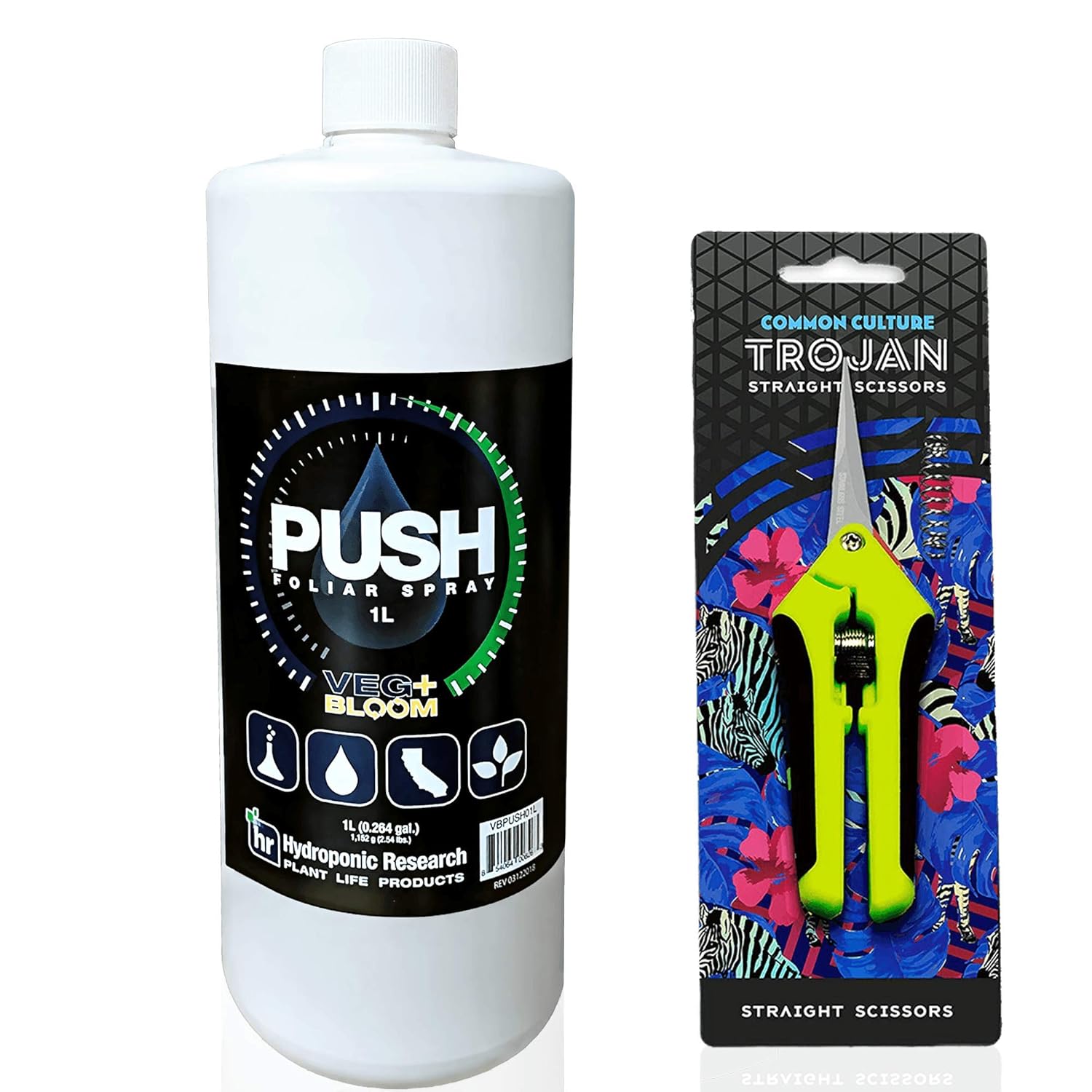 Amazon.com : Veg + Bloom Push Foliar Spray, 1L with Common Culture ...