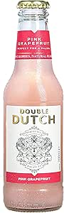 DOUBLE DUTCH Pink Grapefruit Soda 24 x 200ml bottles Low Calorie ...
