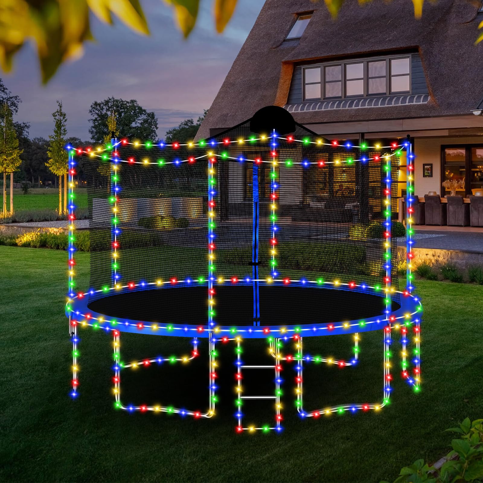 Rope Lighting Around Tree