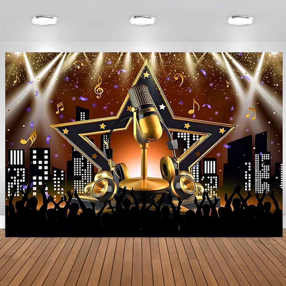 CSFOTO 7x5ft Microphone Backdrop 80s Nightclub Philippines | Ubuy