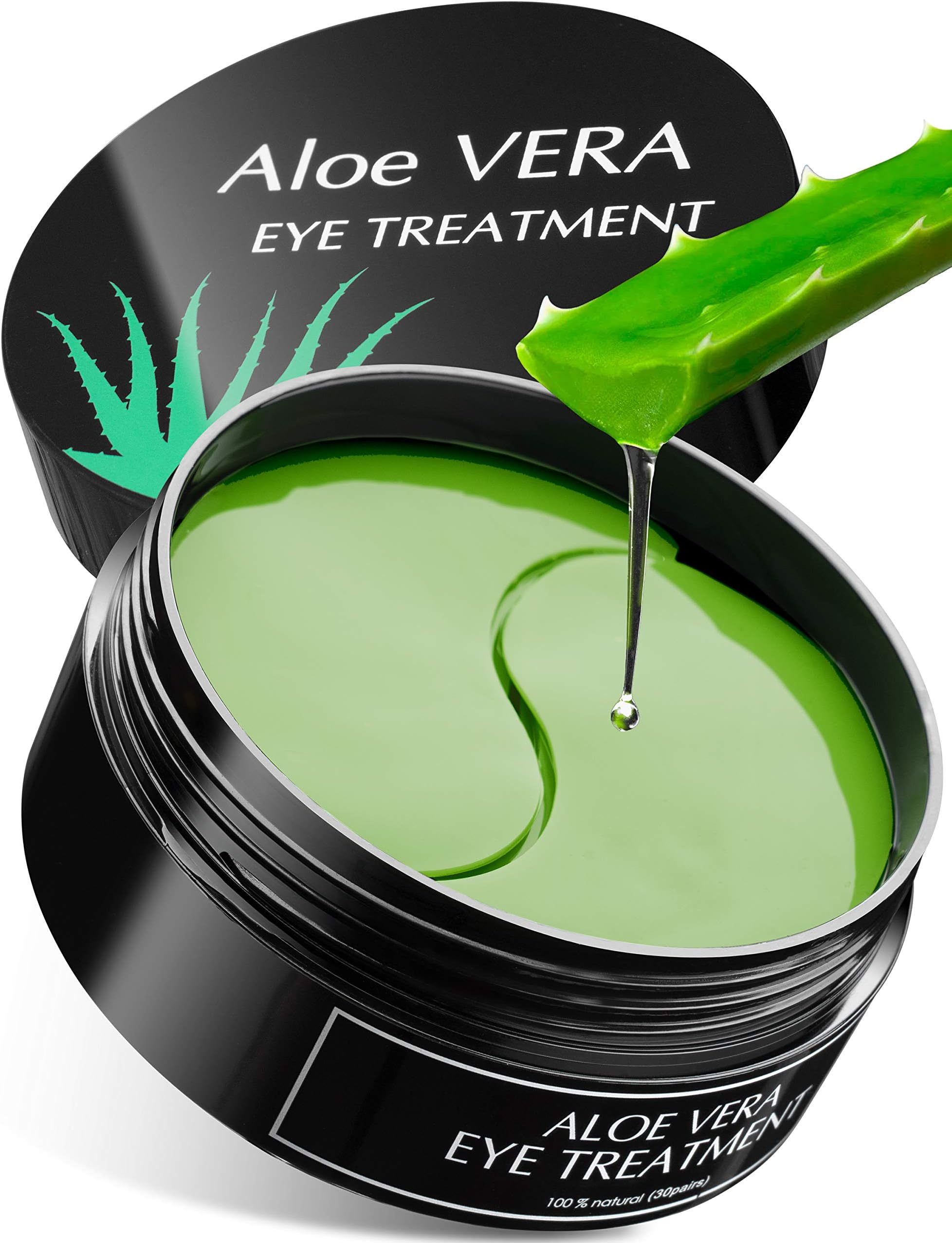 Amazon.com: Aloe Vera Eye Treatment Mask (30 Pairs) Reduces Puffiness ...