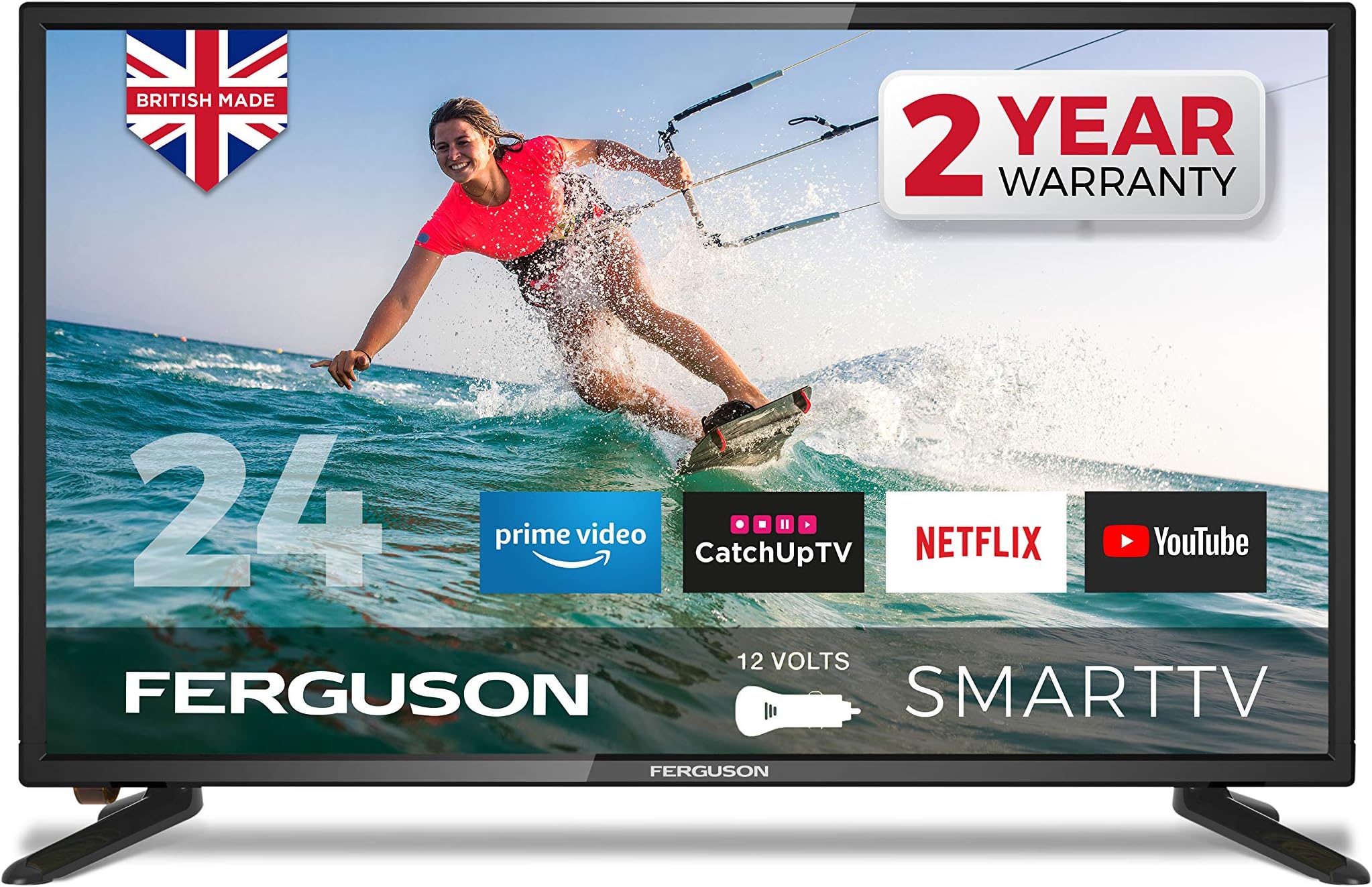 Ferguson F2420RTS -12 Volt 24 inch Smart 12-volt LED TV with streaming ...