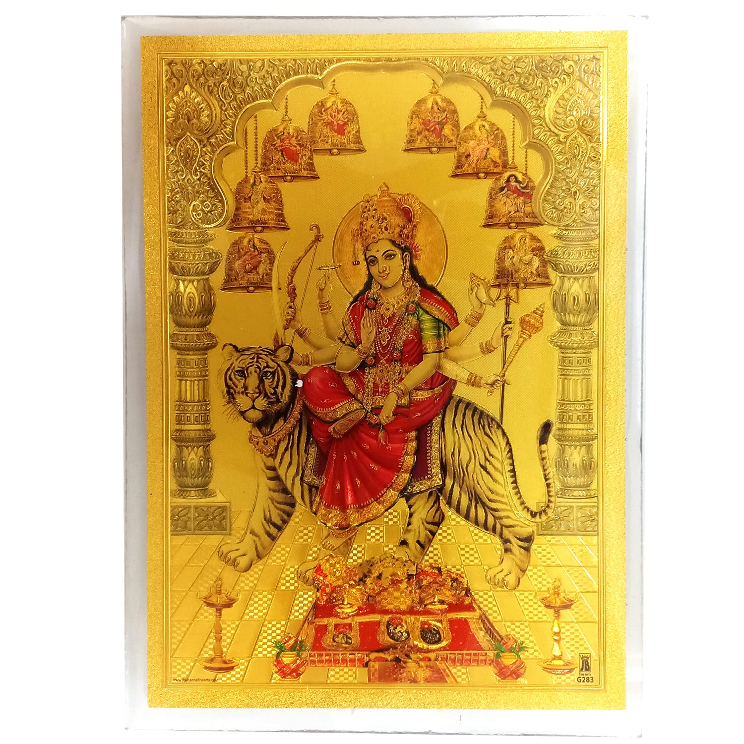 Goddess Durga Mata HD Photo Frame | Durga Maa Photo Frame | Durga Mata ...
