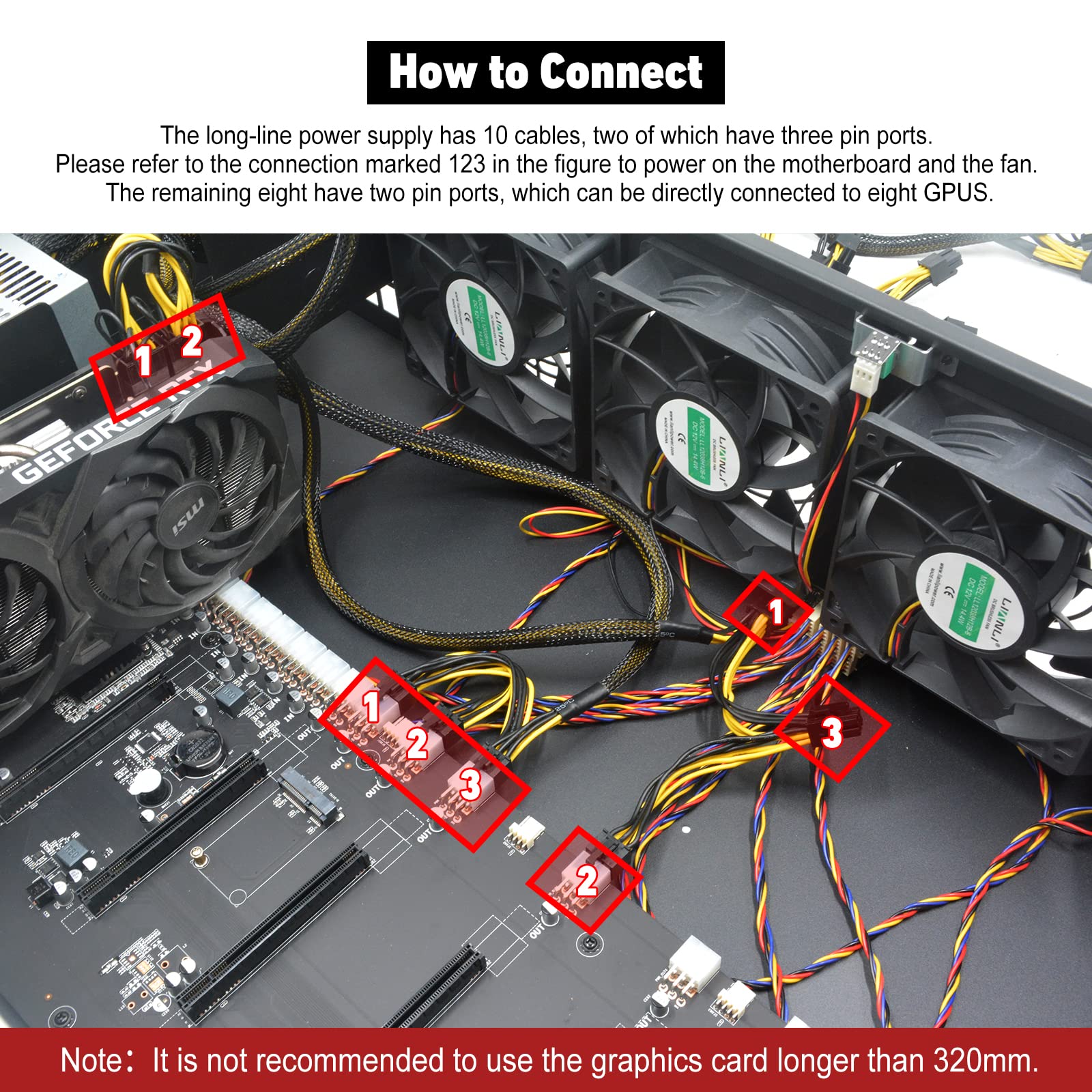 MLLIQUEA 8 GPU Ports Mining R...B09GY5JRWG | Encarguelo.com