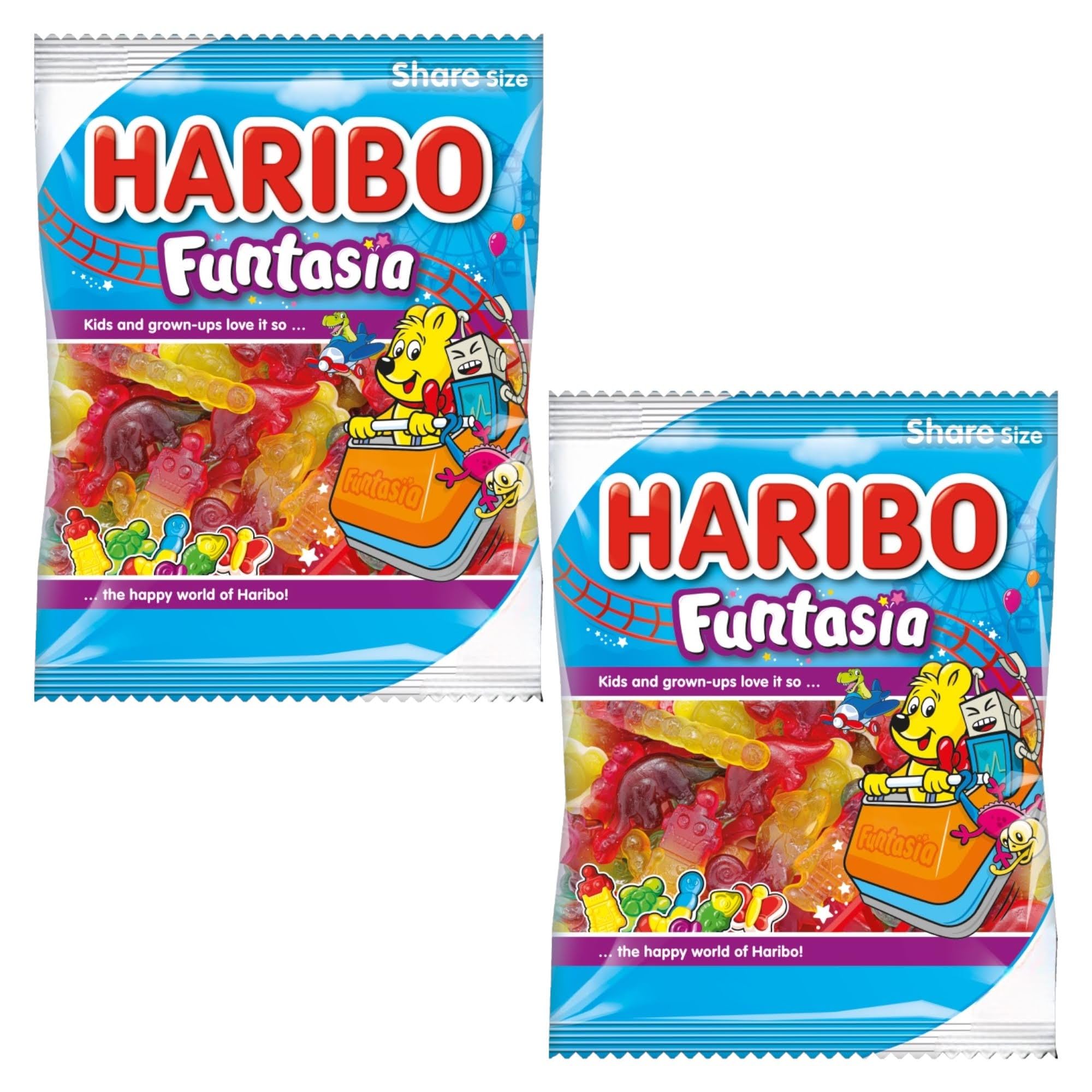 Funtasia Gummy Sweets Soft Chewy Candy Robots, Worms, Butterflies ...