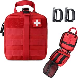 LIVANS Bolsa táctica de primeros auxilios, Molle EMT Bolsas Rip-Away Militar IFAK Bolsa médica ...
