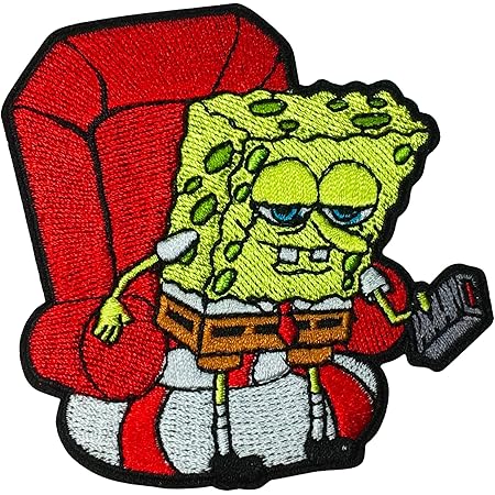 Amazon.com: Zen Monkey Studios' Shocked Patrick Iron On Patch