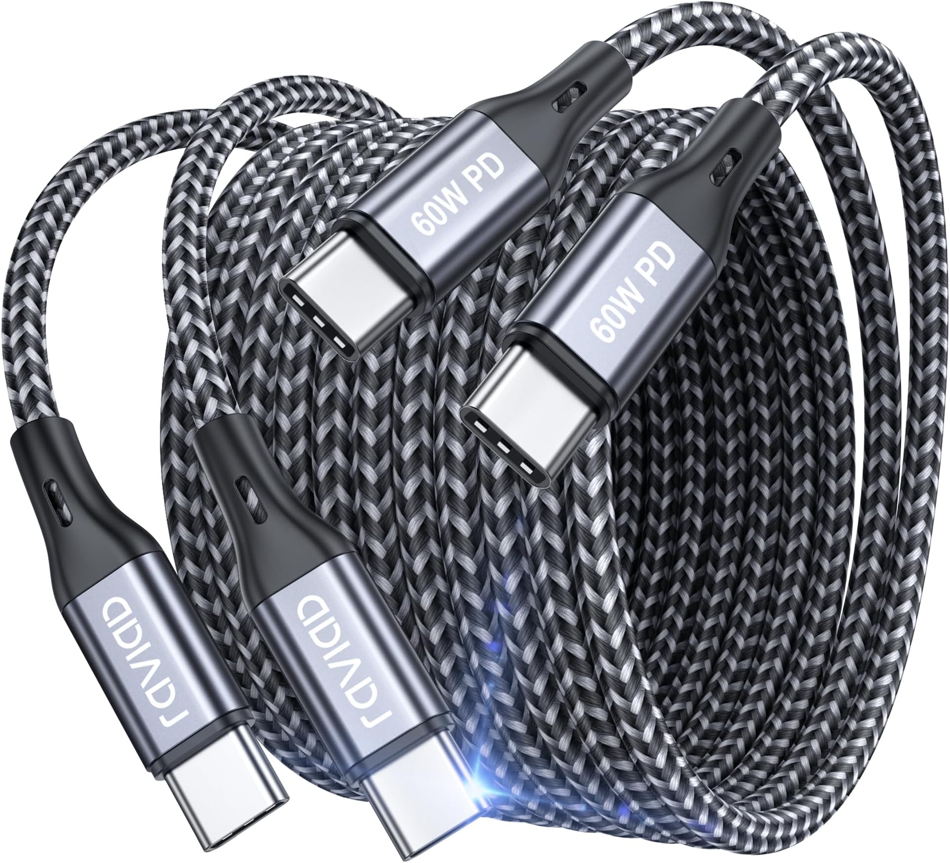 Amazon.co.jp: USB Type C ケーブル1m 2本セット Suptopwxm【PD対応 60W/3A 急速充電 】 USB ...