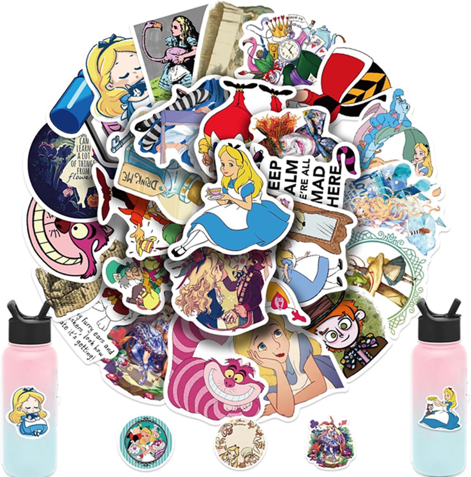 Amazon.com: Anime Stickers 50Pcs Water Bottles Stickers for Kids Teens ...