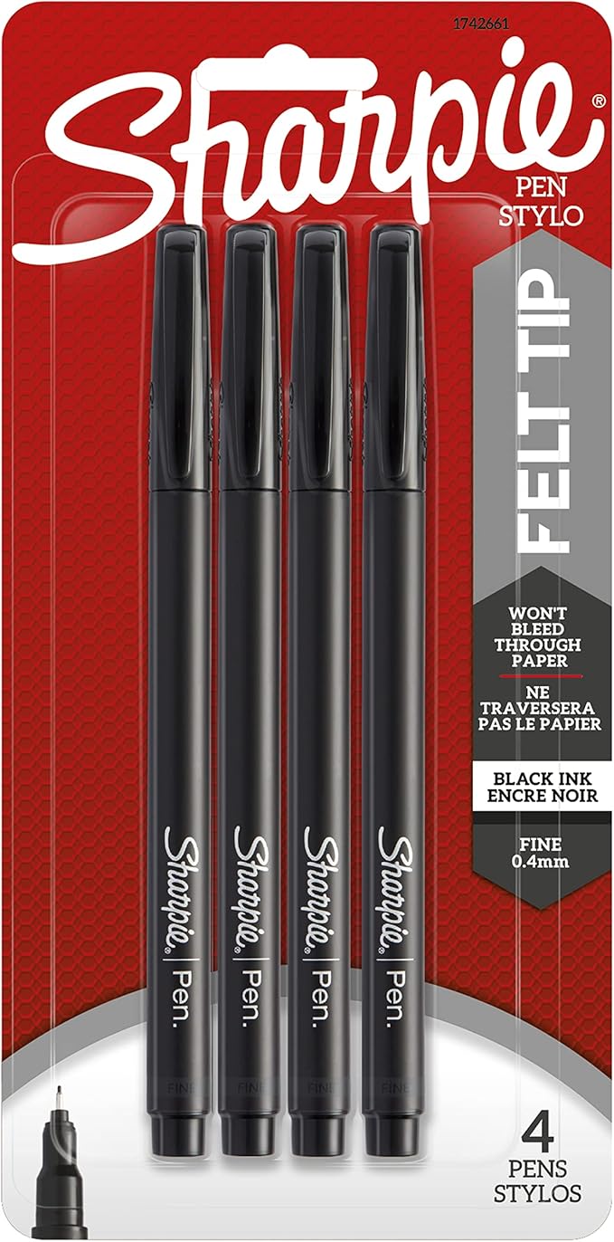 Sharpie 1742661 Stylo Noir, Gris : Amazon.ca: Fournitures pour le bureau
