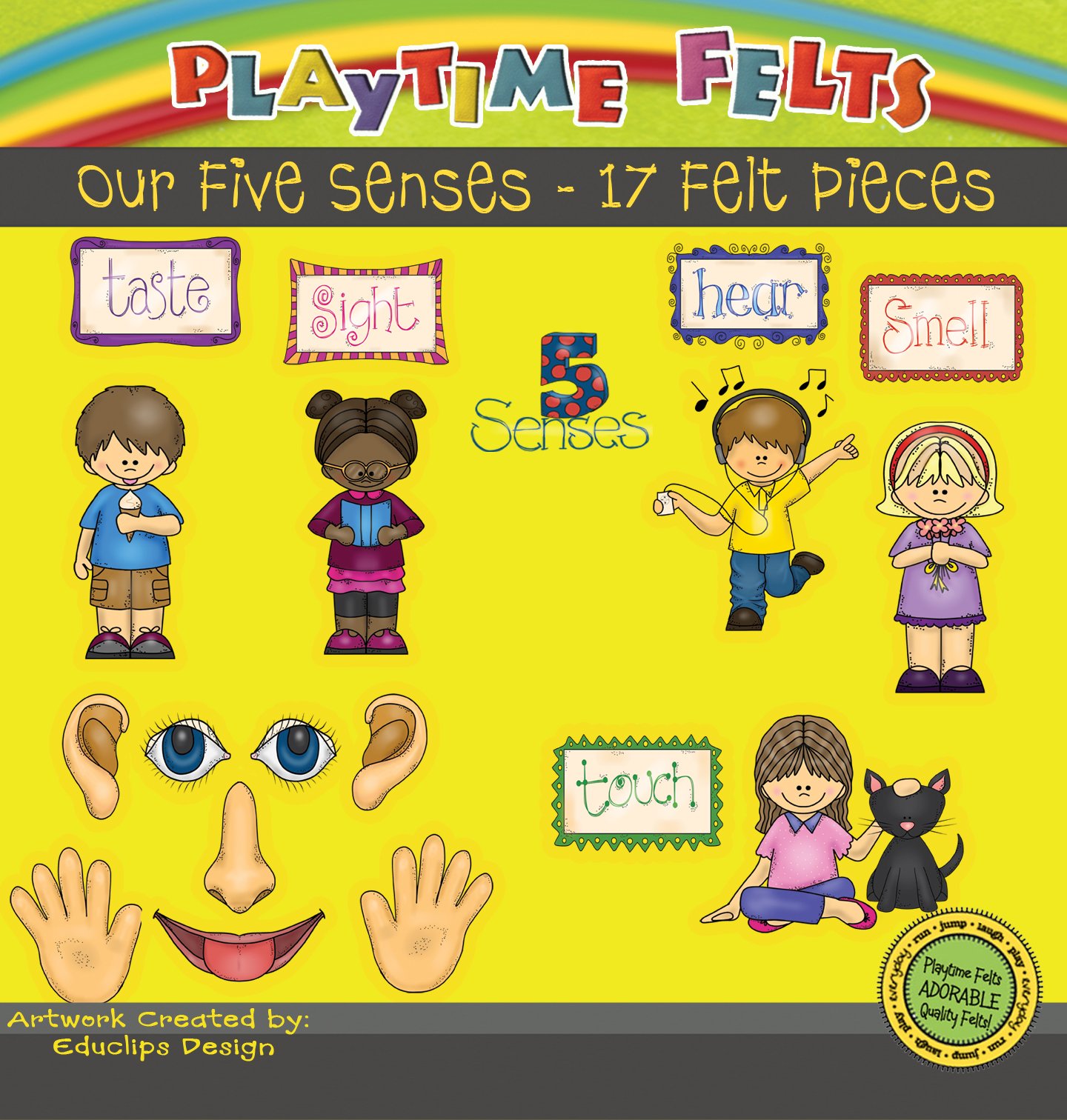 Buy Our Five Senses Felt Set for Flannel Boards Online at desertcartINDIA