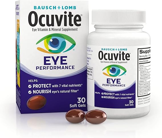 Amazon.com: Ocuvite Eye Performance Vitamin & Mineral Supplement ...