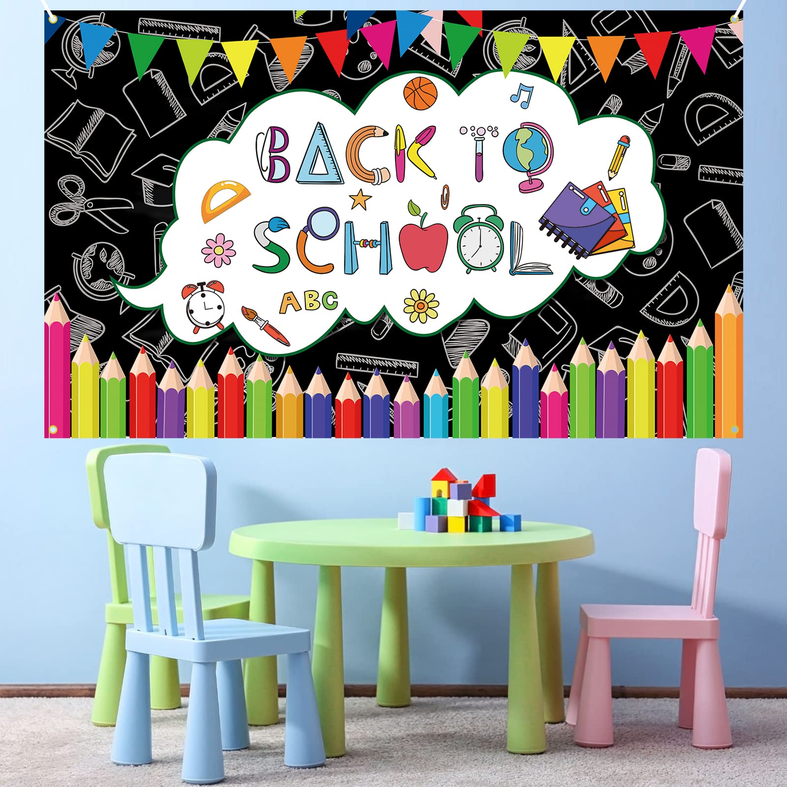 Buy Back To School Banner Backdrop Extra Large Fabric Welcome Back To buy-back-to-school-banner-backdrop-extra-large-fabric-welcome-back-to