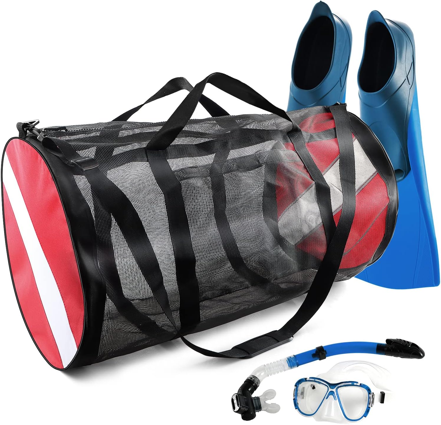 Amazon.com : OVOVFANY Mesh Dive Bag, Heavy-Duty Oversized Dive Flag ...