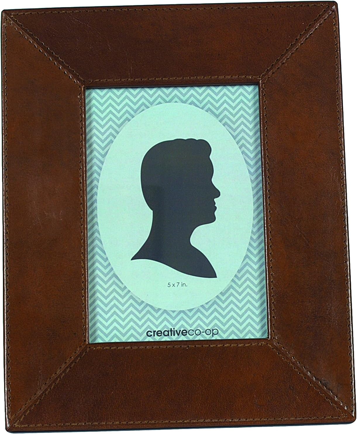 Amazon.com - Creative Co-Op DA3286 Tobacco Leather Photo Frame, 5 by 7-Inch