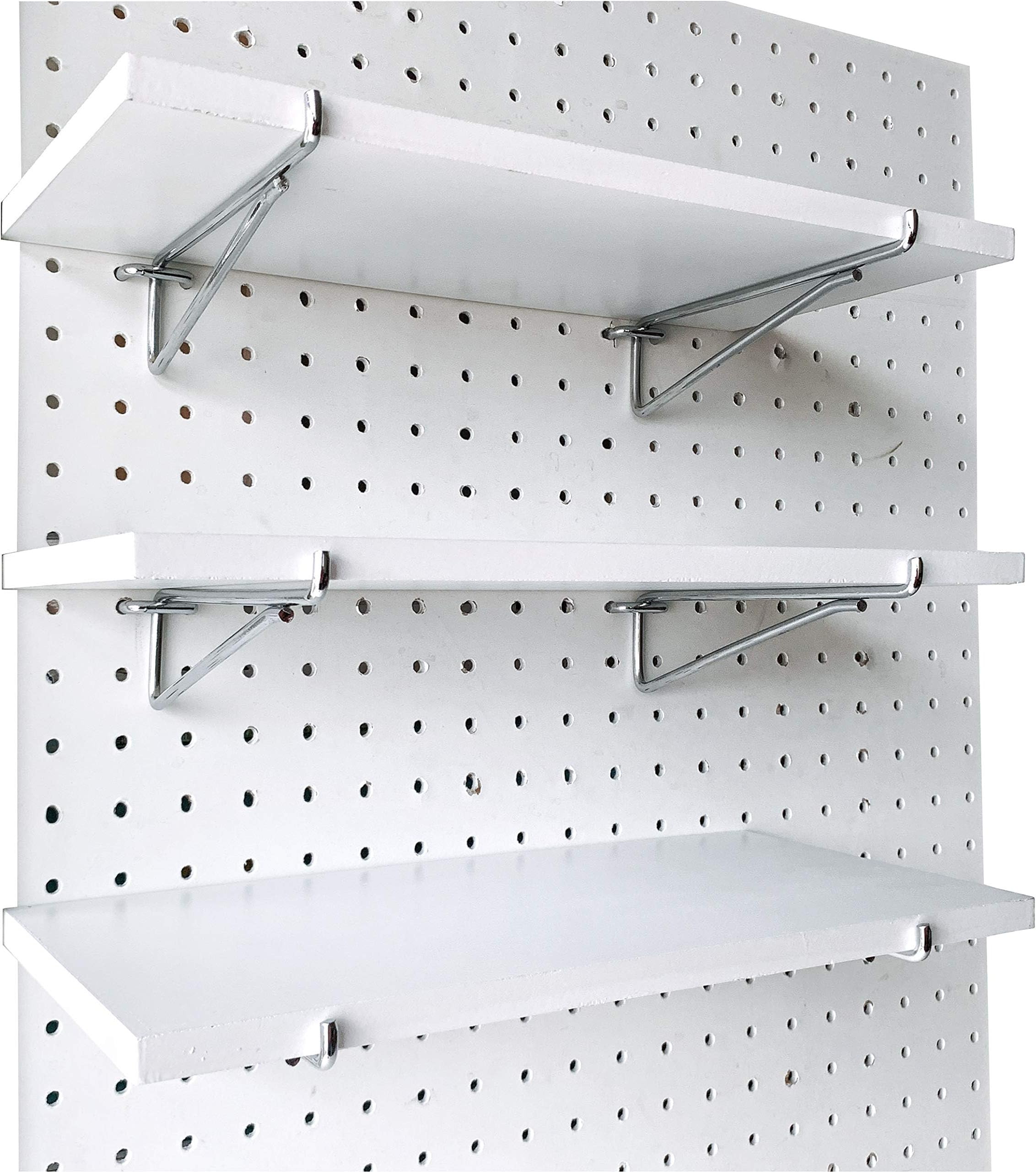 Amazon.com: Tatuo 4 Pack Pegboard Shelf Set, Pegboard Shelves with ...