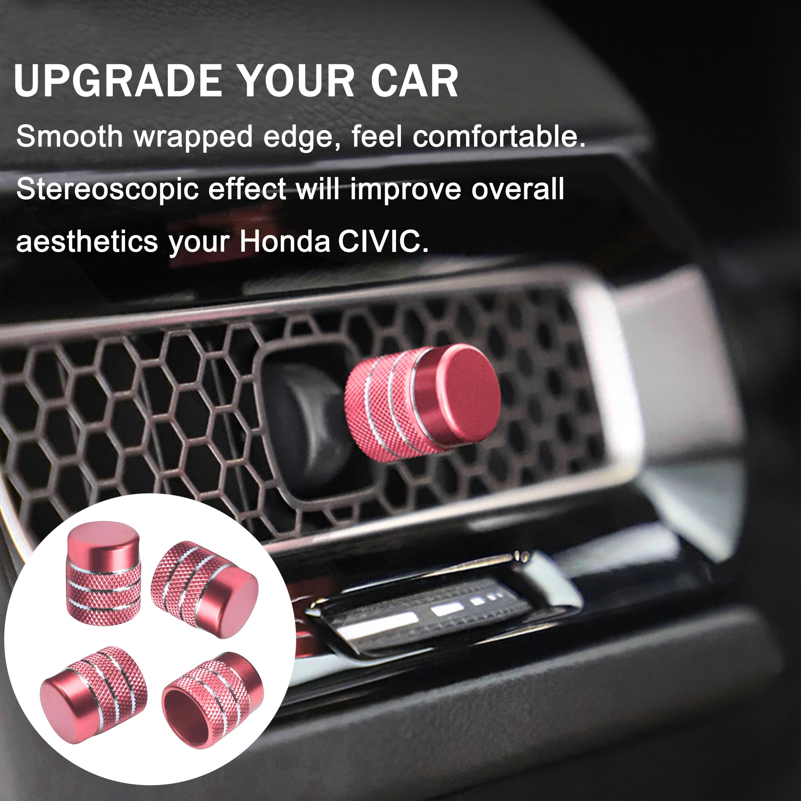 Snapklik.com : Knob Covers For Honda Civic Accessories 2026 2025 2022 ...