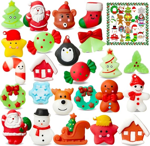 Amazon.com: TOANWOD 24PCS Mini Mochi Squishy Toys for Party Favors ...