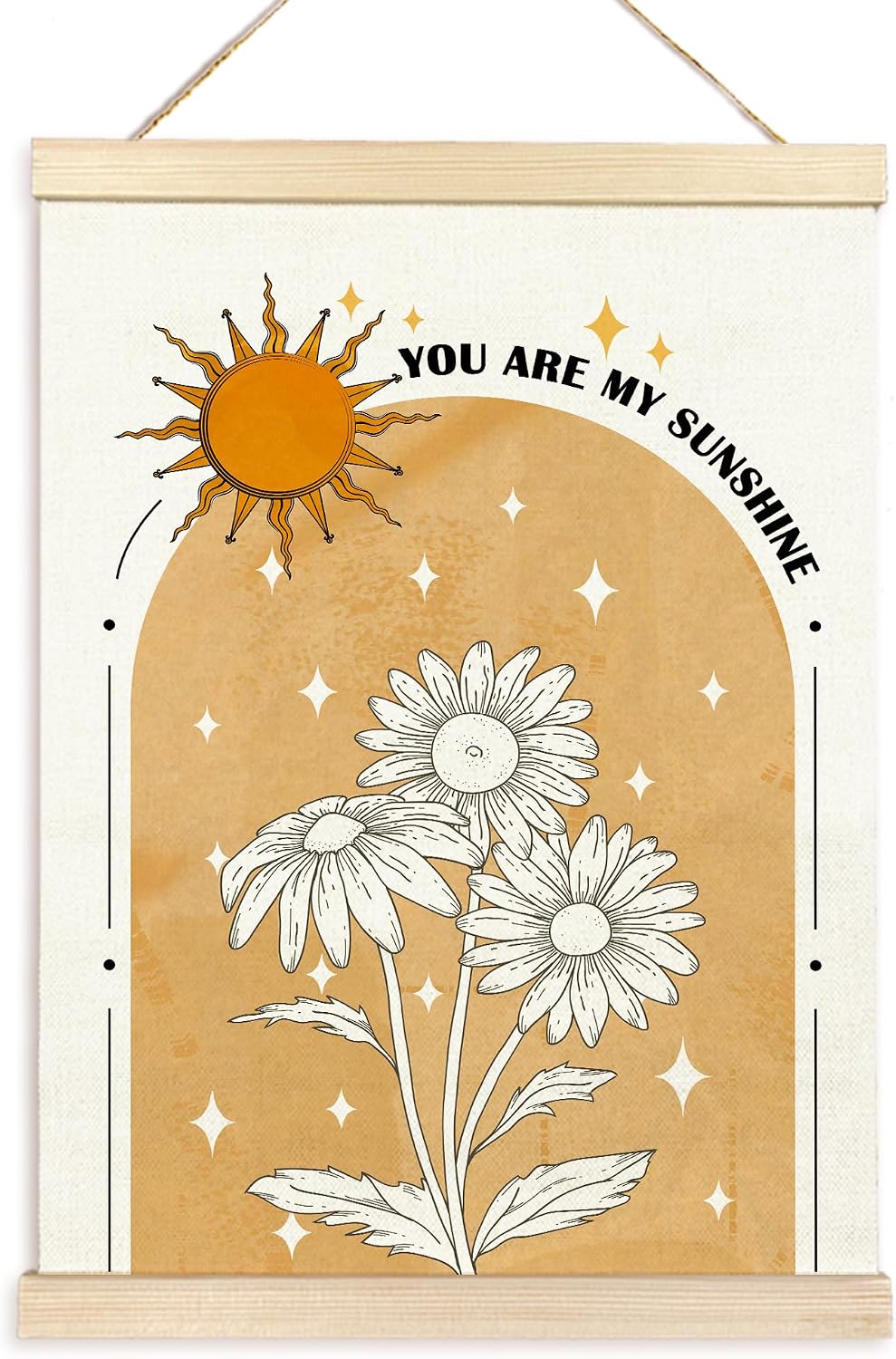 Amazon.com - TAEDIN Boho You Are My Sunshine Affirmation Poster Hanger ...