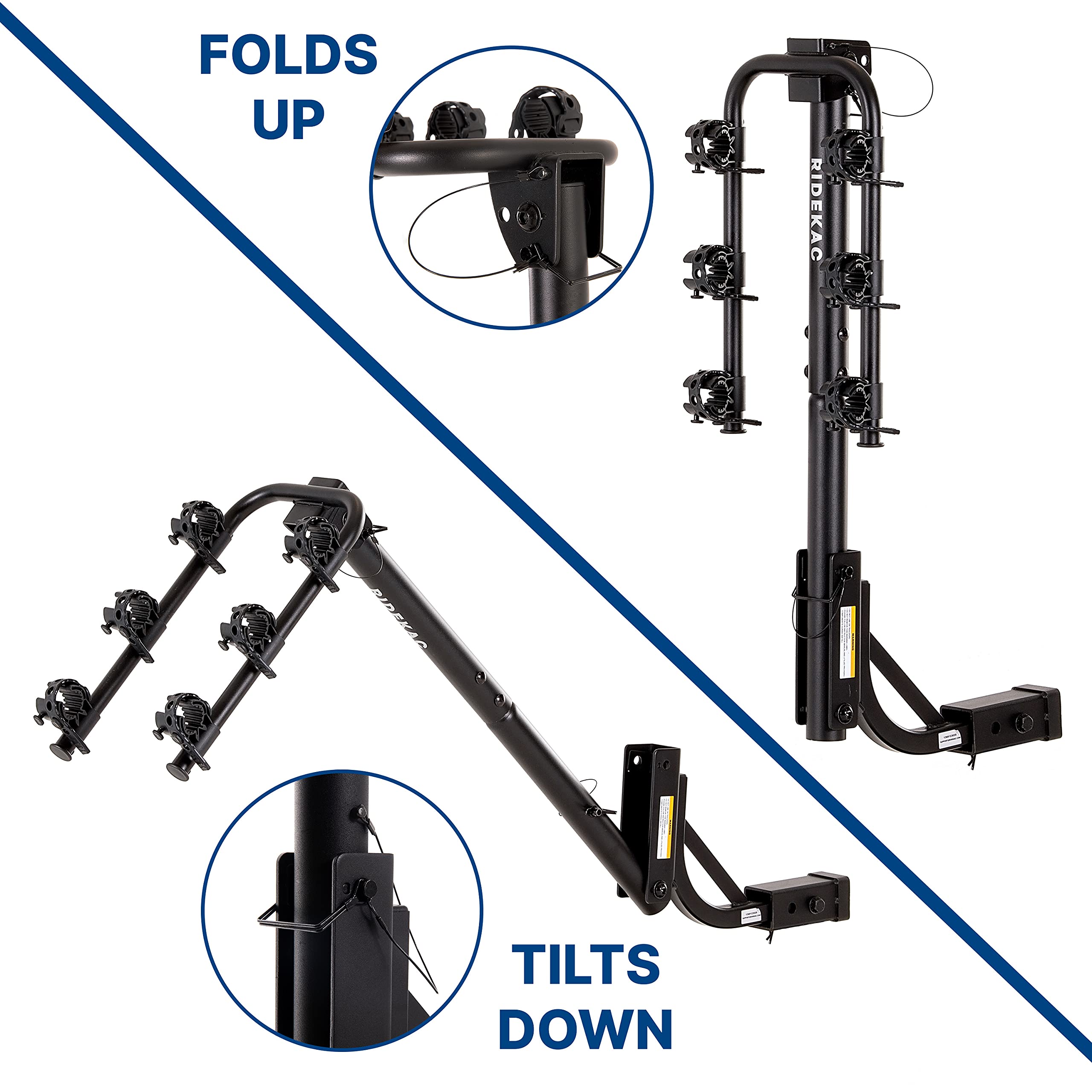 KAC S3 1 25 And 2 Hitch Receiver 3 Bike Capacity Hanging Bicycle kac-s3-1-25-and-2-hitch-receiver-3-bike-capacity-hanging-bicycle