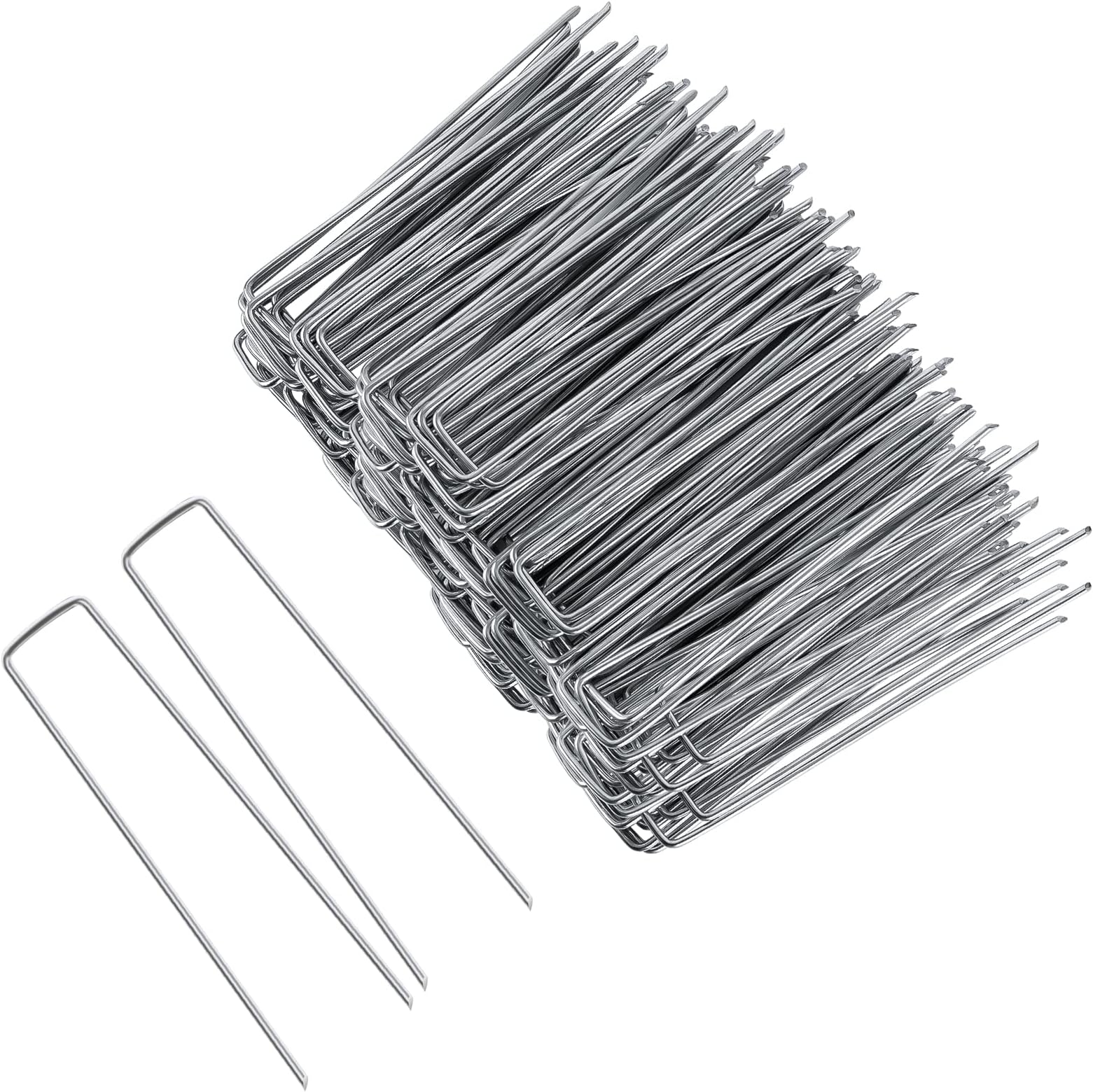 Amazon.com : HEIHAK 50 PCS 12 Inch 8 Gauge Garden Landscape Staples ...
