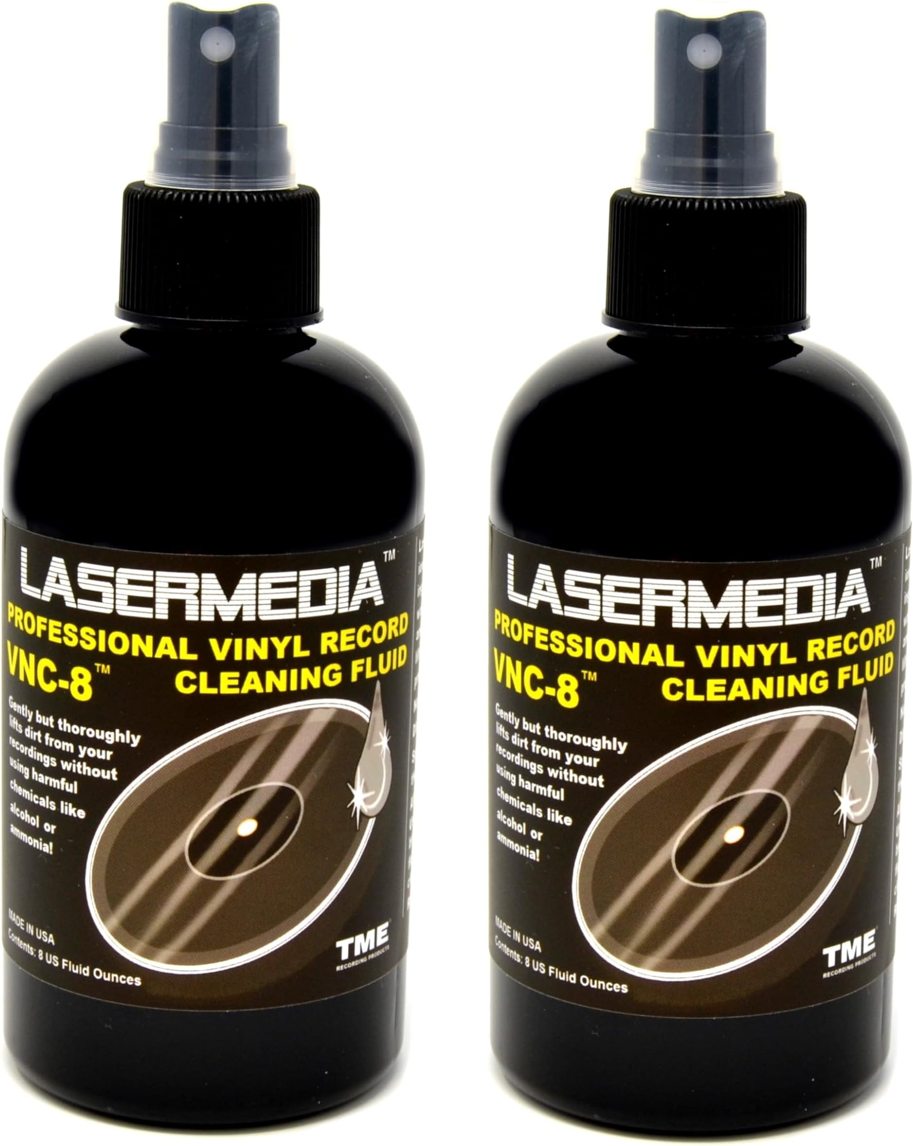 Amazon.com: Vinyl Record Cleaning Solution Fluid VNC-8 Two Pack by ...