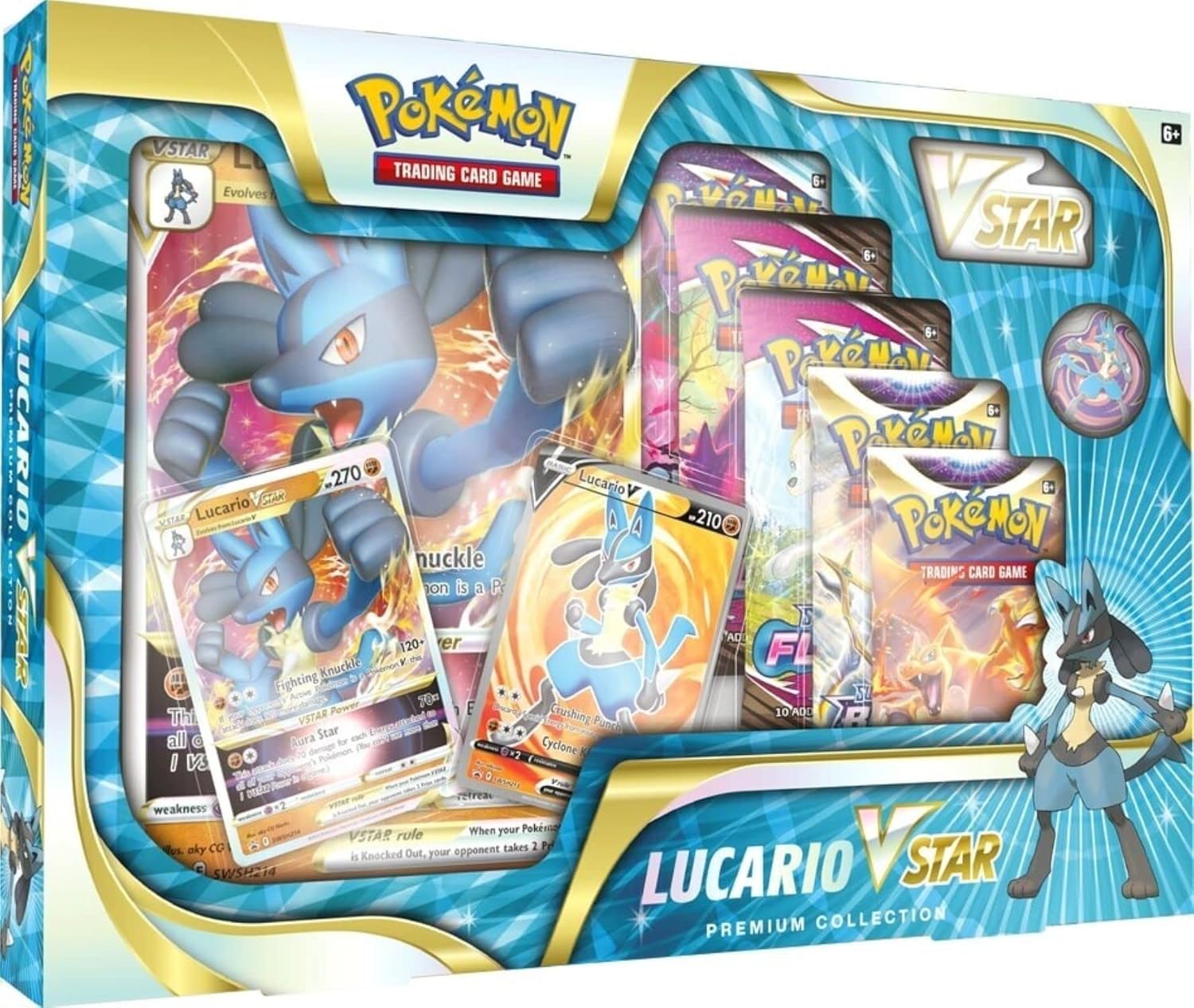 Pokemon TCG: Lucario VSTAR Premium Collection + Free Shipping
