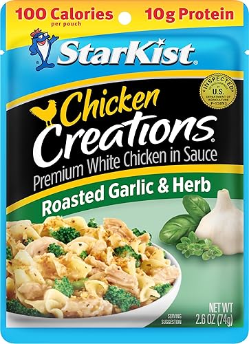 Amazon.com: StarKist Chicken Creations, Roasted Garlic & Herb - 2.6 oz ...