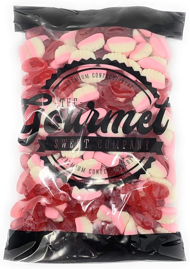 Teeth & Lips 1kg Share Bag by The Gourmet Sweet Company : Amazon.co.uk ...