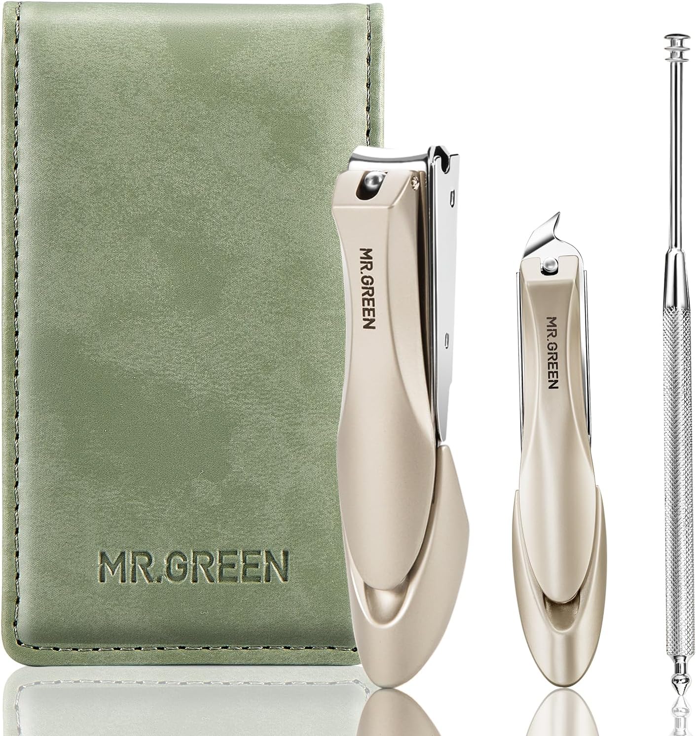 Amazon.com : MR.GREEN Nail Clippers Stainless Steel Anti Splash ...