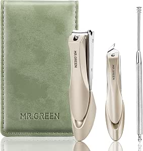 MR.GREEN Nail Clippers, 3PCS Nail Clipper Set with Anti Splash ...